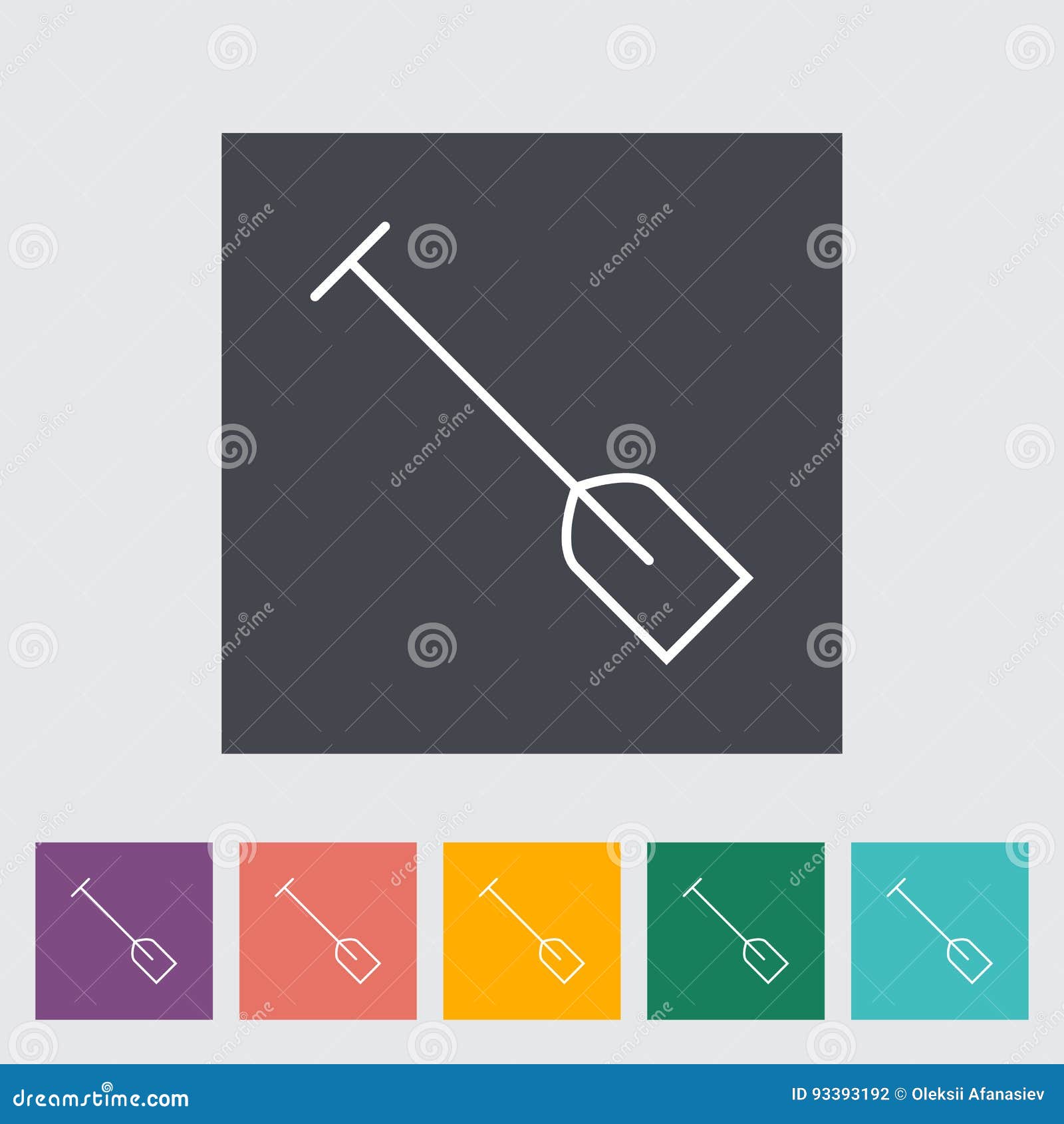 Paddle stock vector. Illustration of water, sport, handle - 93393192