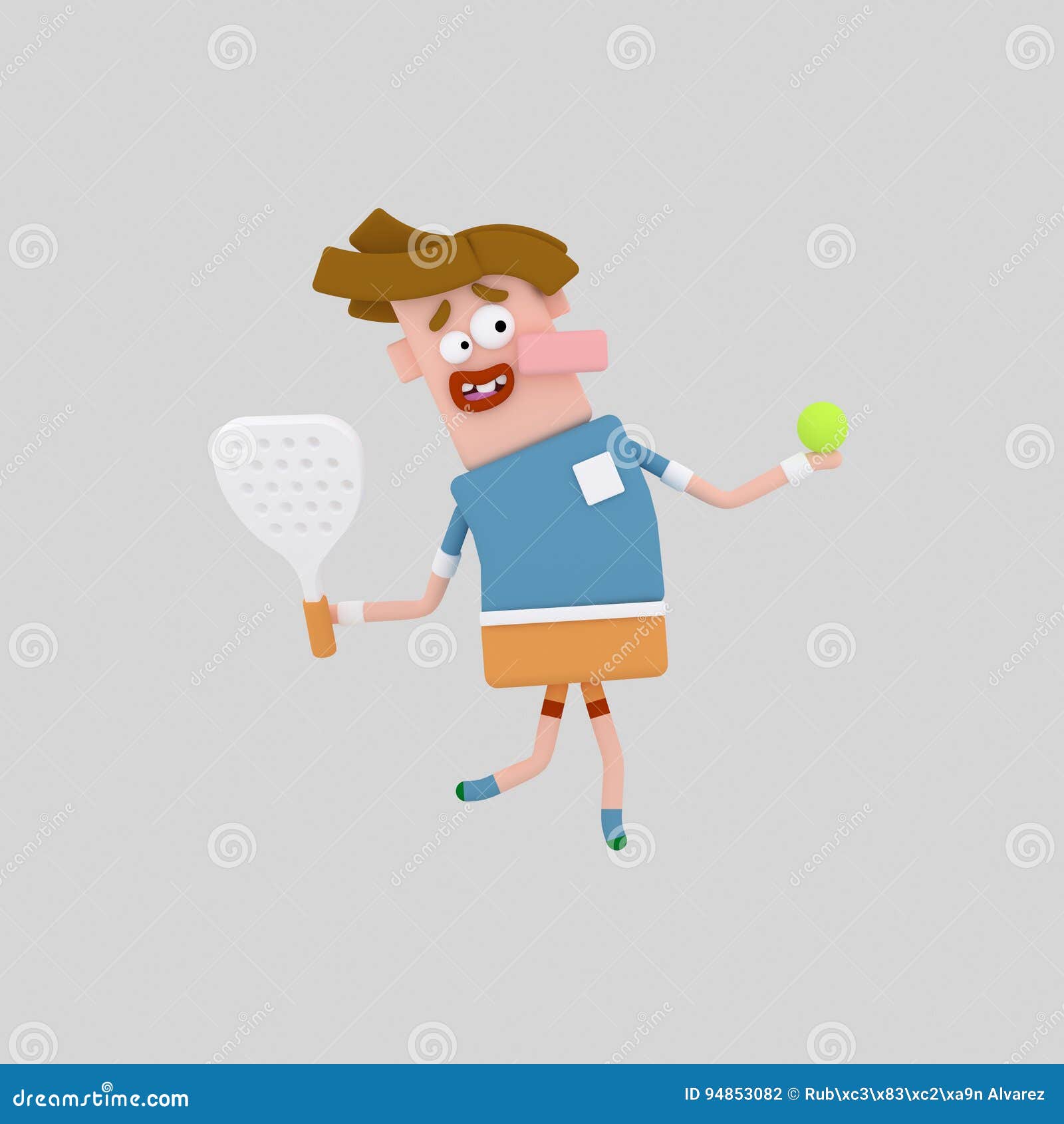 Paddle player stock illustration. Illustration of cartoon - 94853082