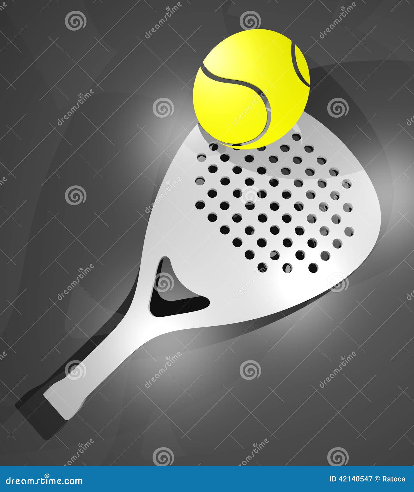 Paddle racket stock illustration. Illustration of health - 42140547