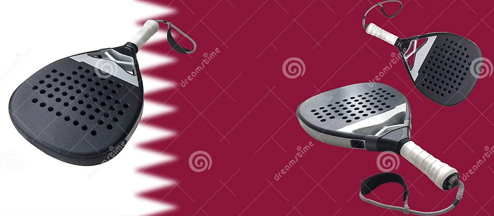 Paddle Rackets with Flags of Countries. High Quality Photo Stock Photo ...