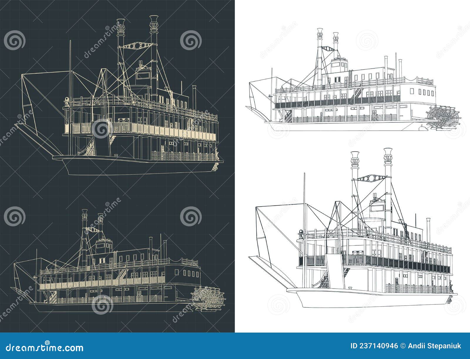 Steamboat Plans Drawings
