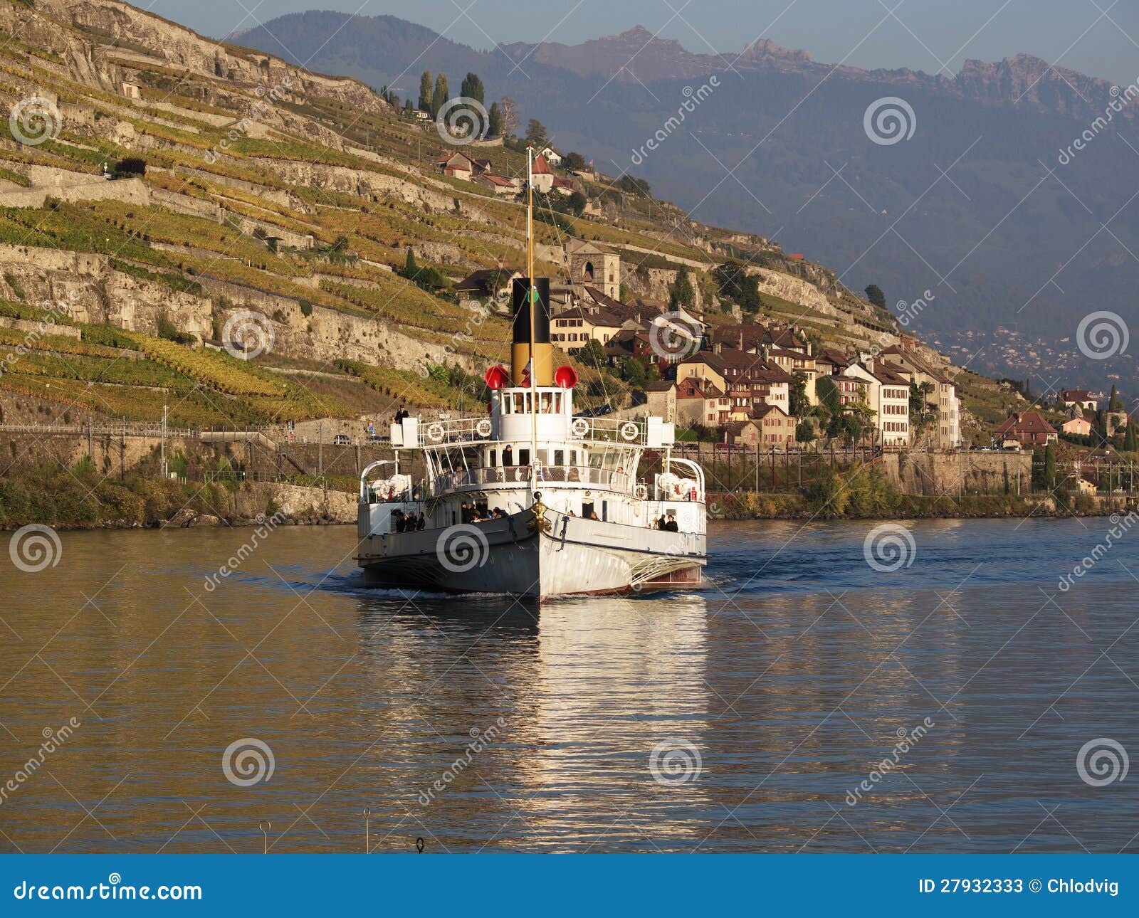 Steam Ship on Lake Geneva stock image. Image of ride - 27932333