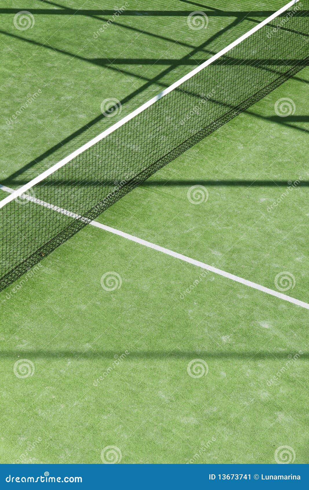Paddle Tennis Green Hard Court Texture With White Line Stock Photo ...