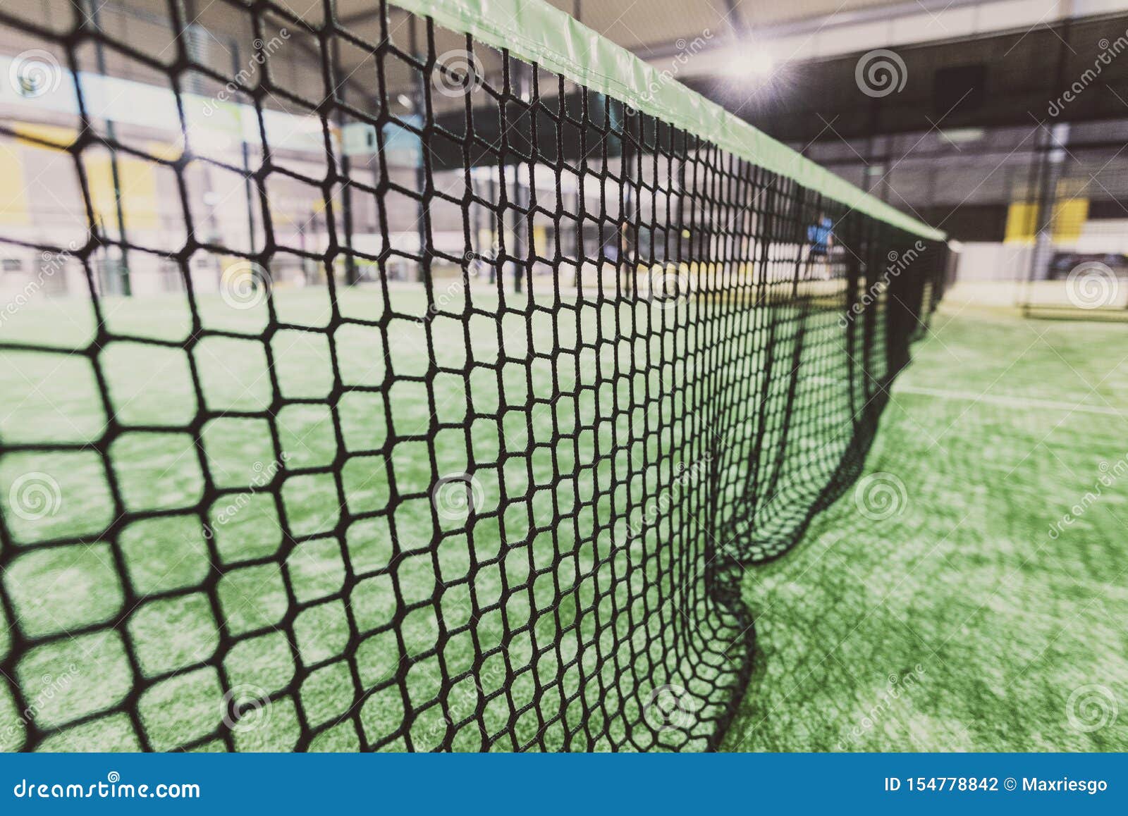 Paddle Tennis Net and Court Image Stock Photo - Image of turf ...