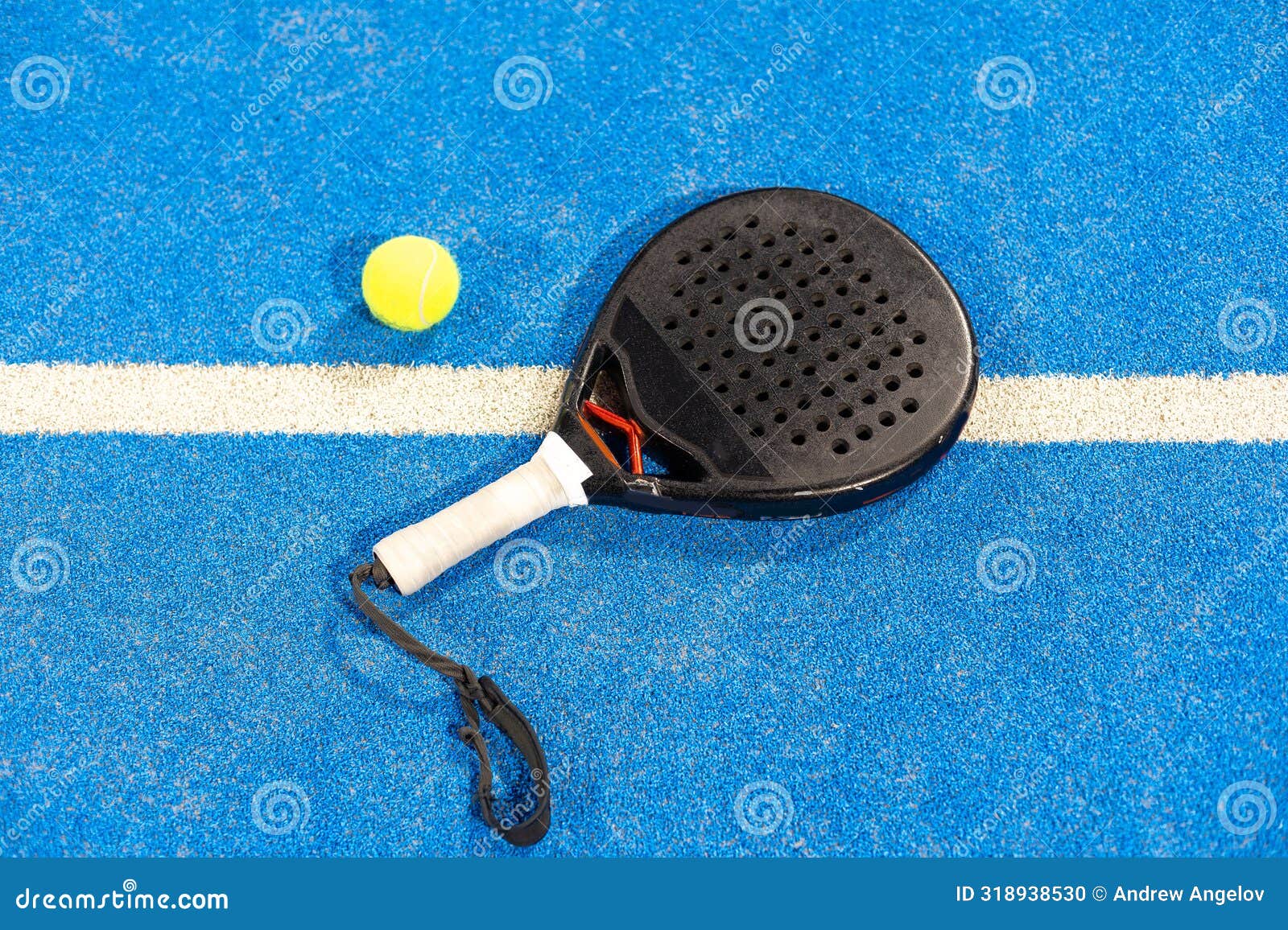 Paddle Tennis Objects and Court. Stock Photo - Image of paddle, game ...