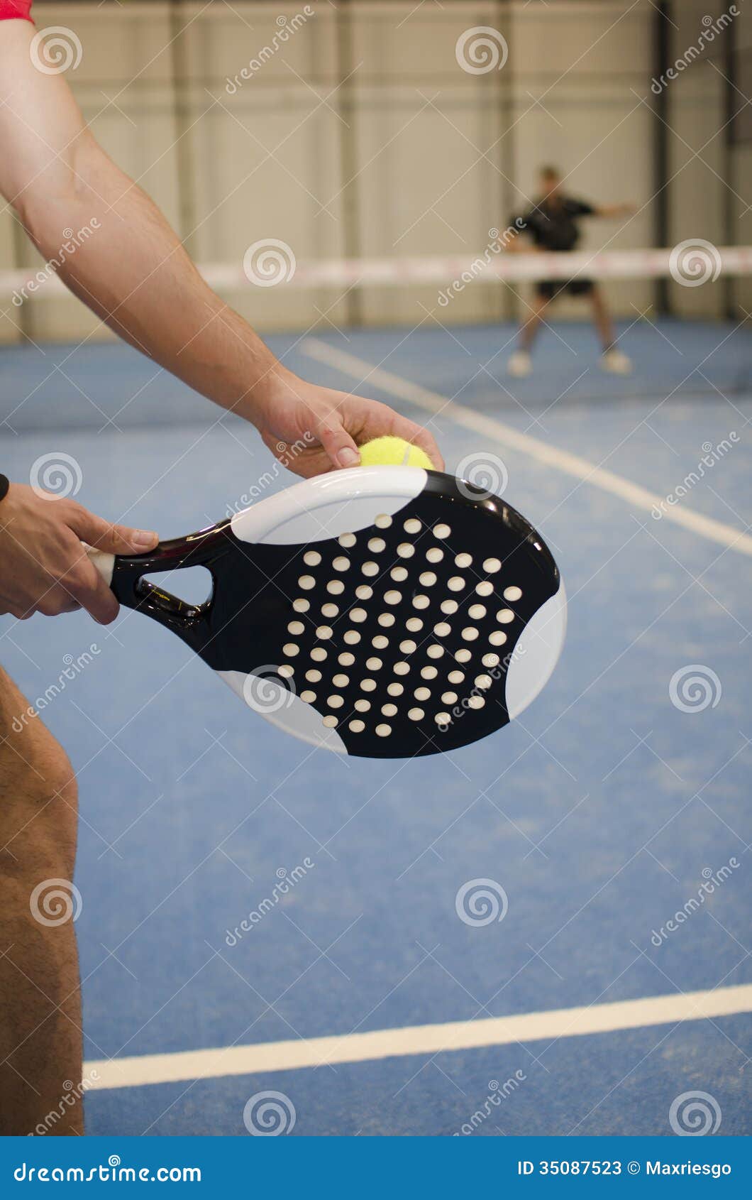 Paddle tennis player stock image. Image of playing, adult - 35087523