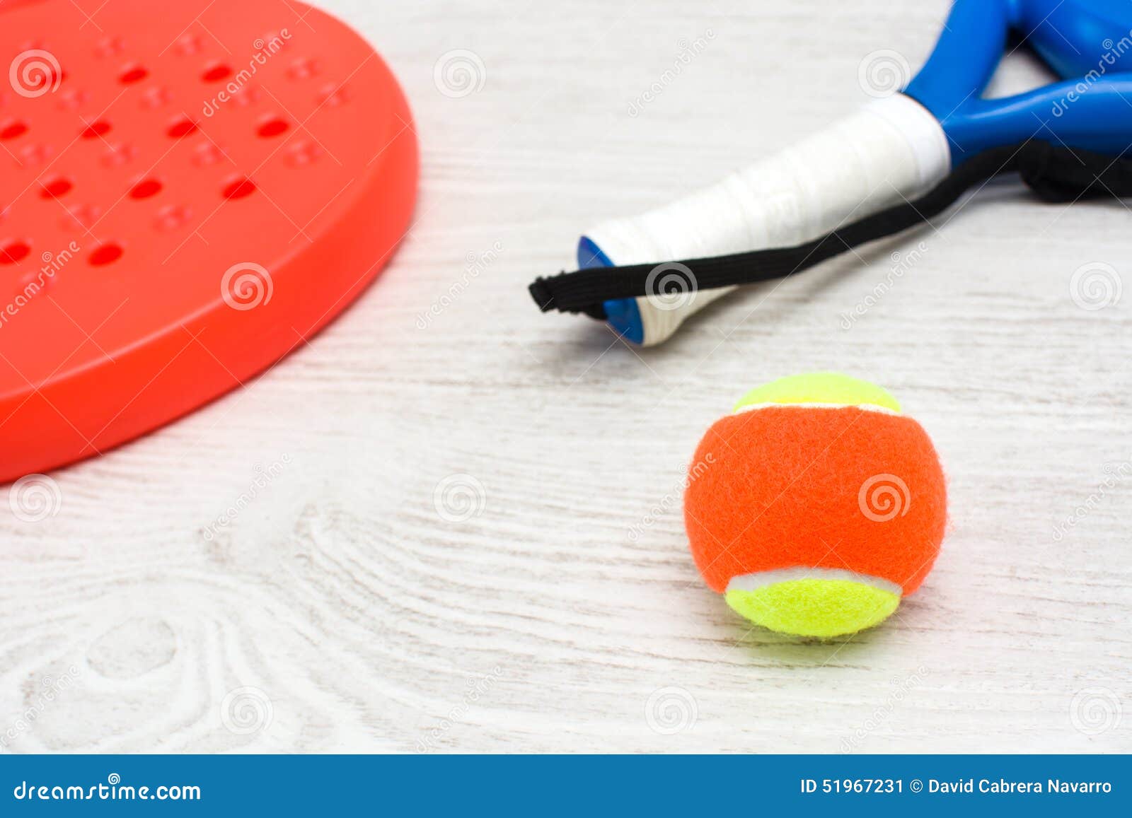 Paddle Tennis Rackets and Ball Stock Image - Image of sportsman ...