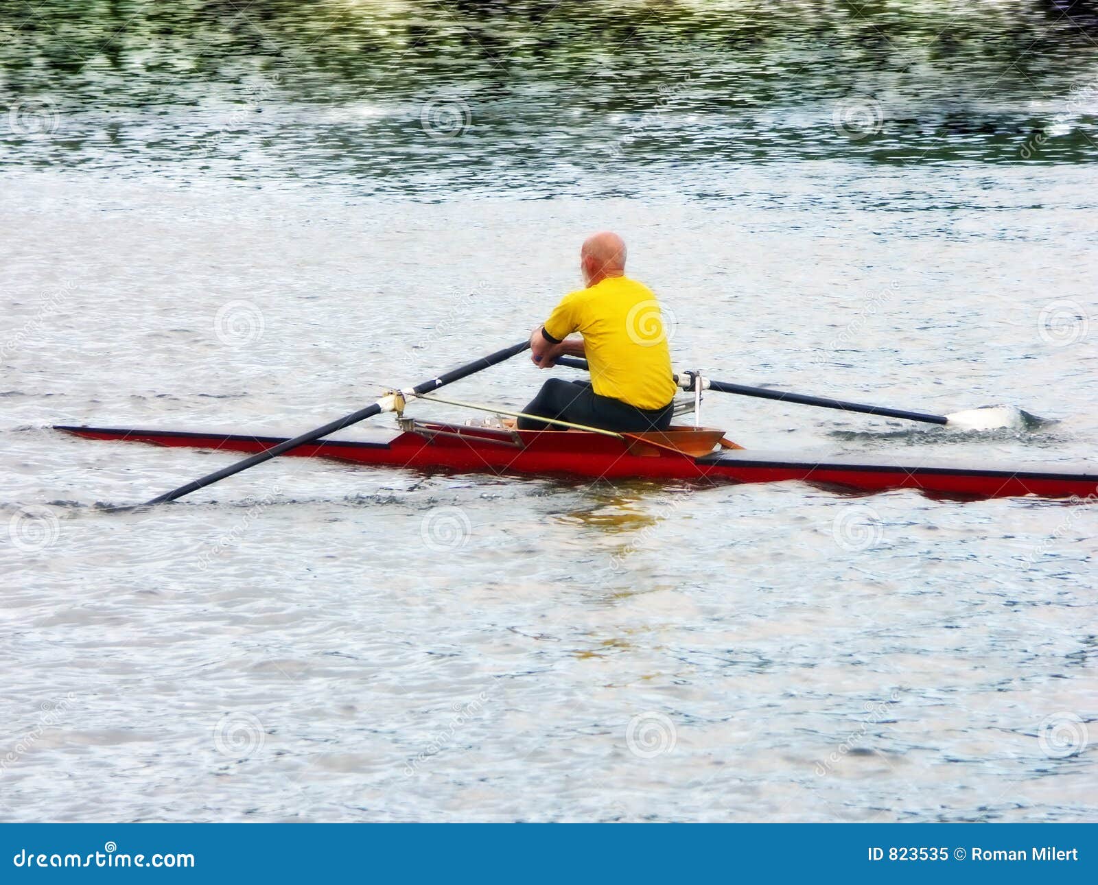 Paddler stock image. Image of lifestyle, dusk, water, reflection - 823535