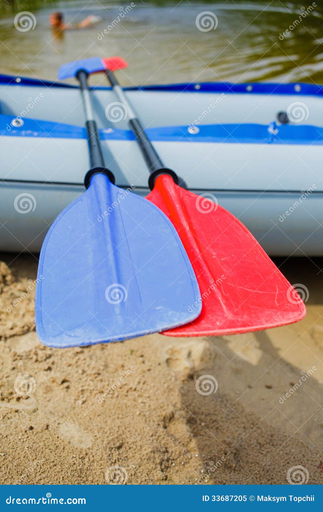 Paddles for White Water Rafting Stock Image - Image of control, healthy ...