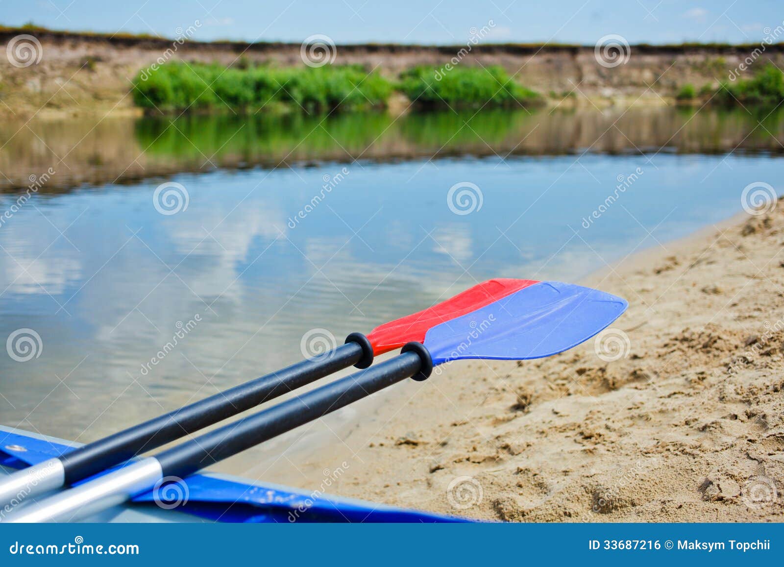 Paddles for White Water Rafting Stock Photo - Image of exhilaration ...