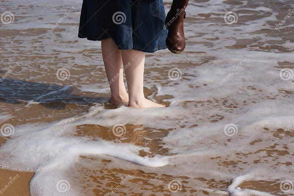 Paddling Feet stock photo. Image of foam, legs, woman - 13133086
