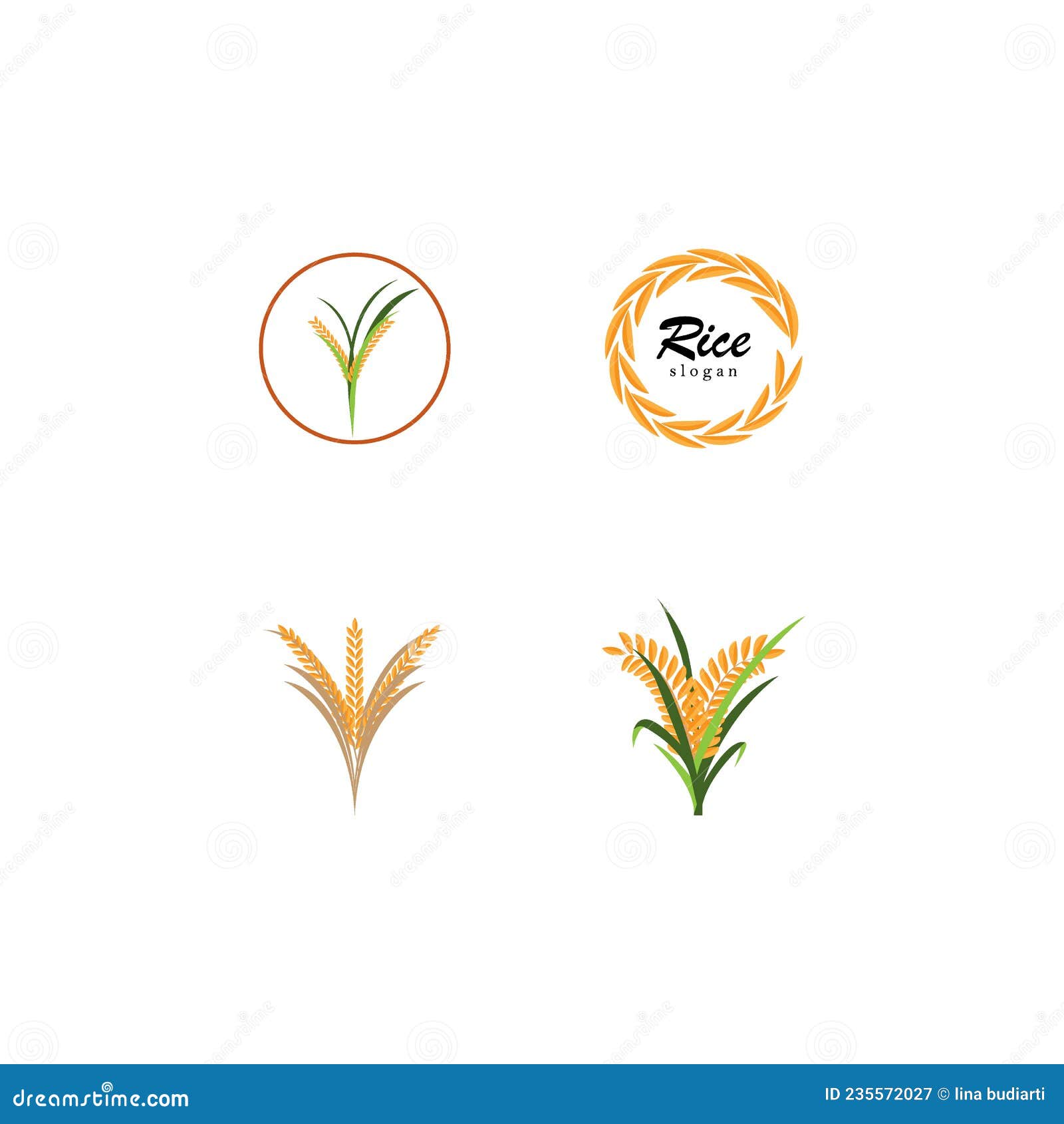 Paddy icon stock vector. Illustration of asian, diet - 235572027