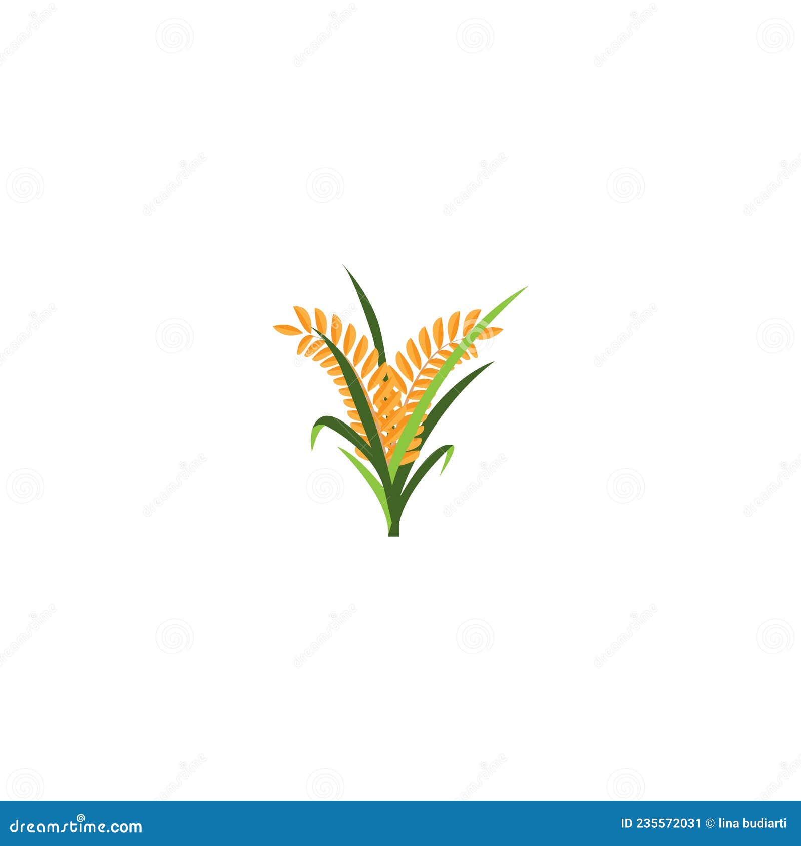 Paddy icon stock vector. Illustration of grain, bowl - 235572031