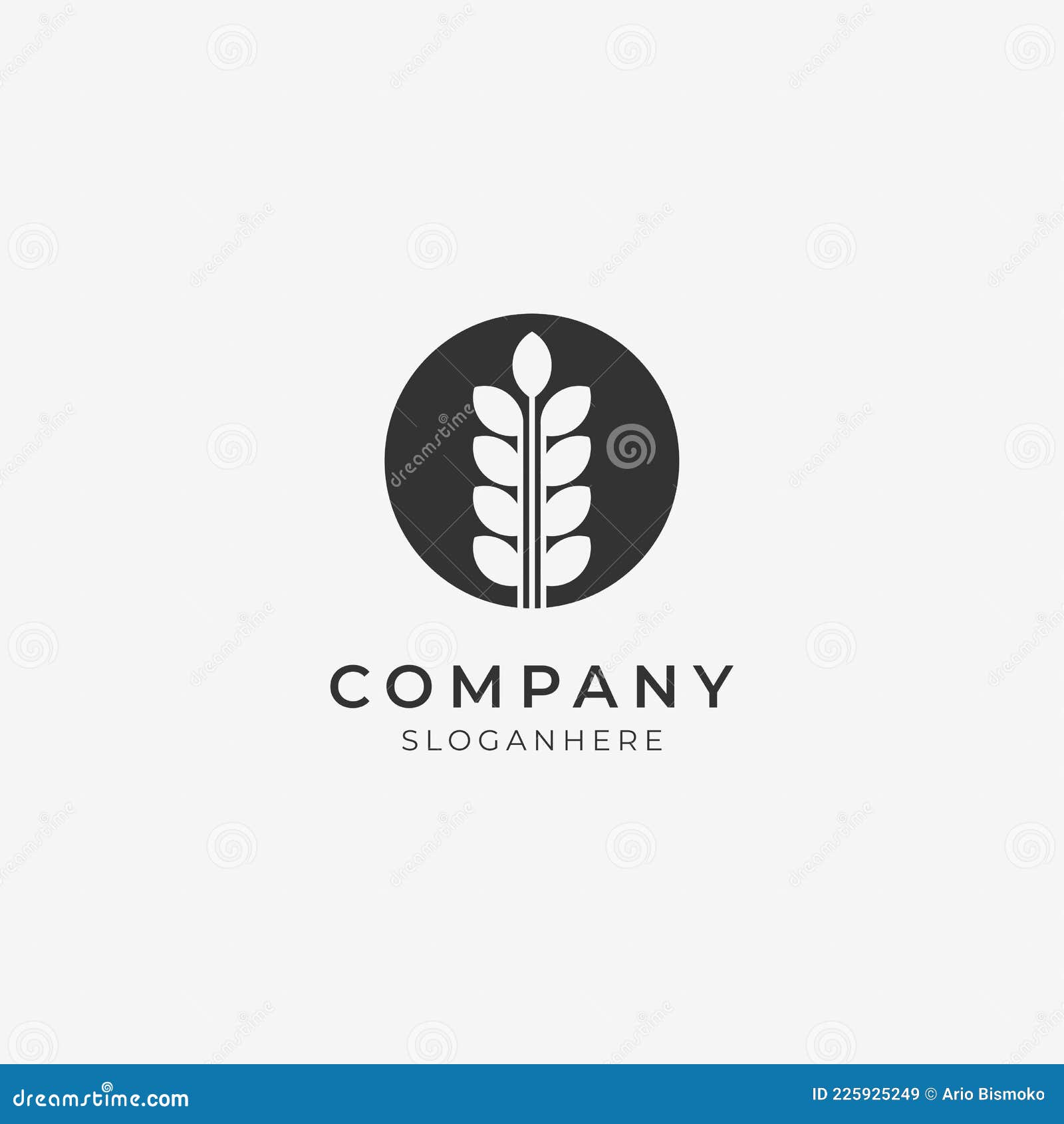 Paddy Leaf Logo Icon Element Stock Vector - Illustration of health ...