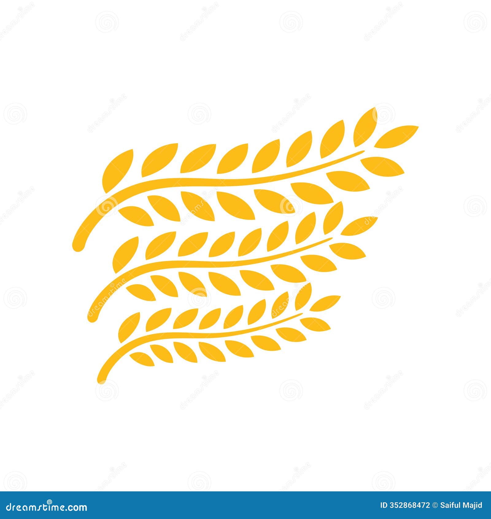 Paddy Logo Template Icon stock illustration. Illustration of organic ...