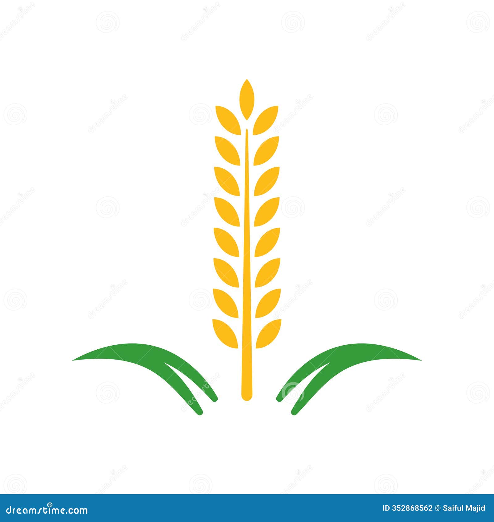 Paddy Logo Template Icon stock illustration. Illustration of ...