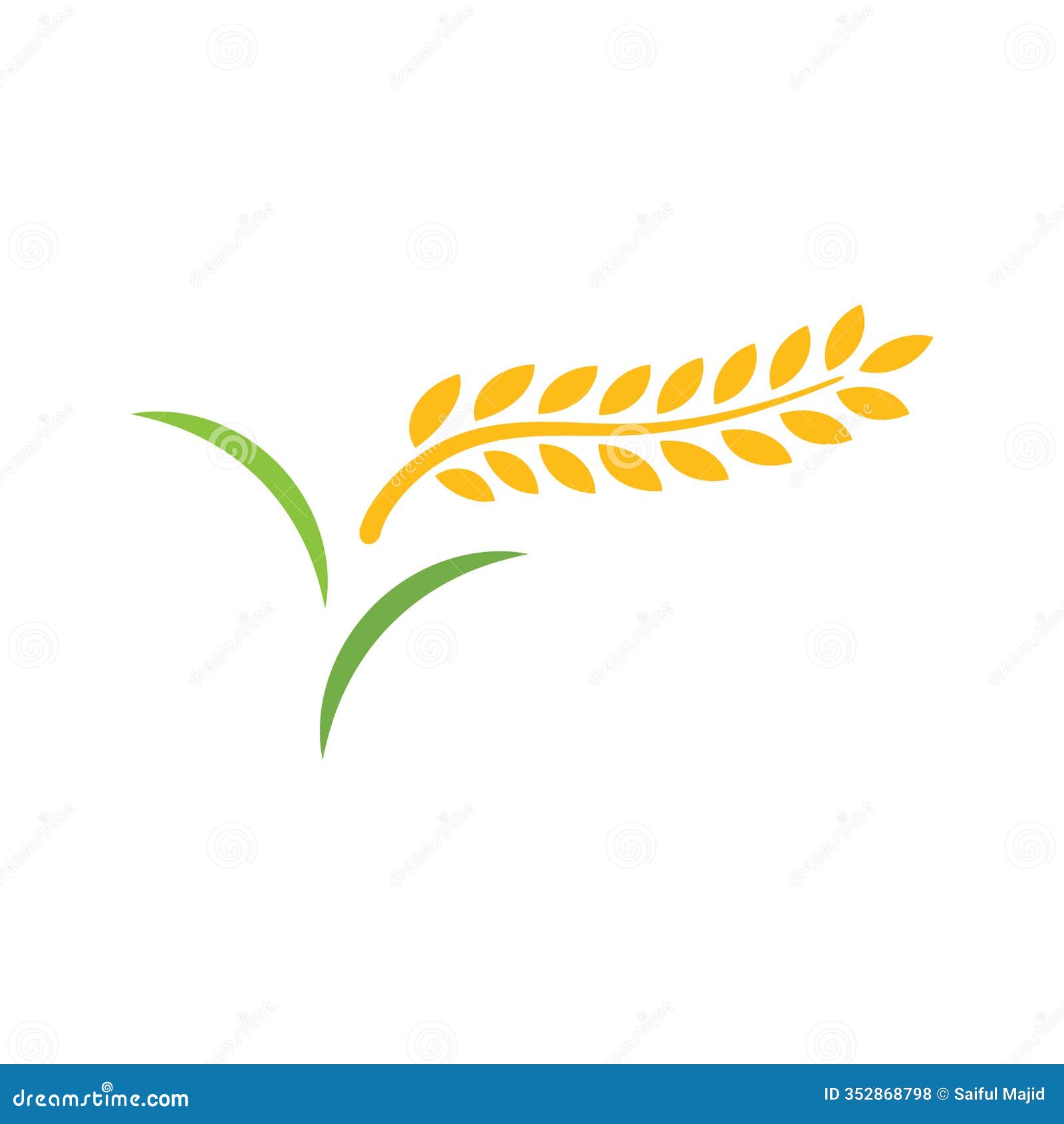 Paddy Logo Template Icon stock illustration. Illustration of vector ...