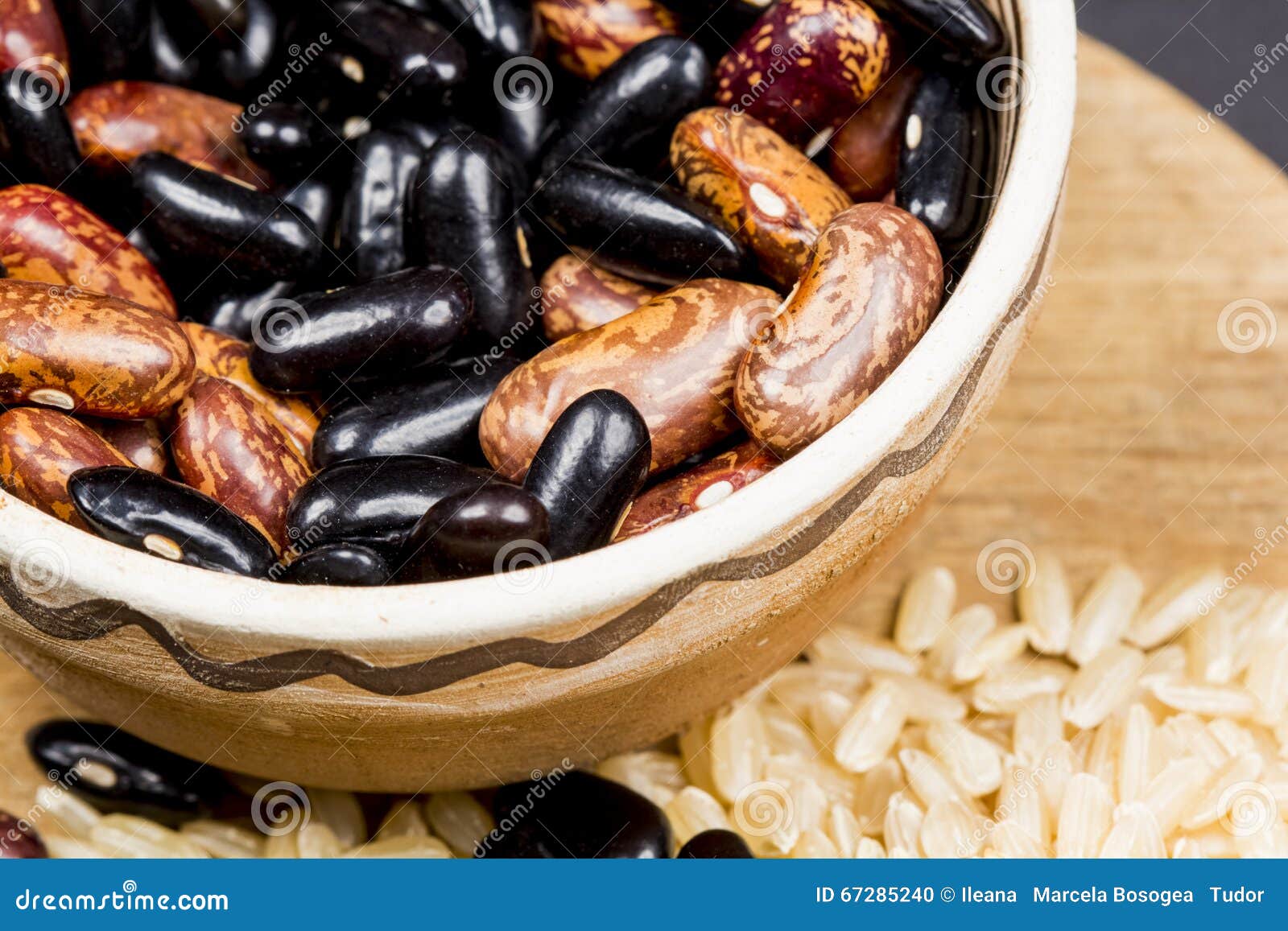 Paddy rice and beans stock photo. Image of east, nature - 67285240