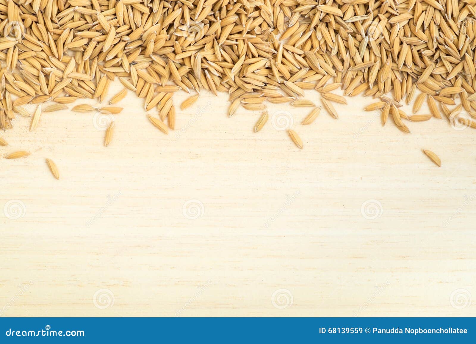 Paddy on wood background stock image. Image of cereal - 68139559