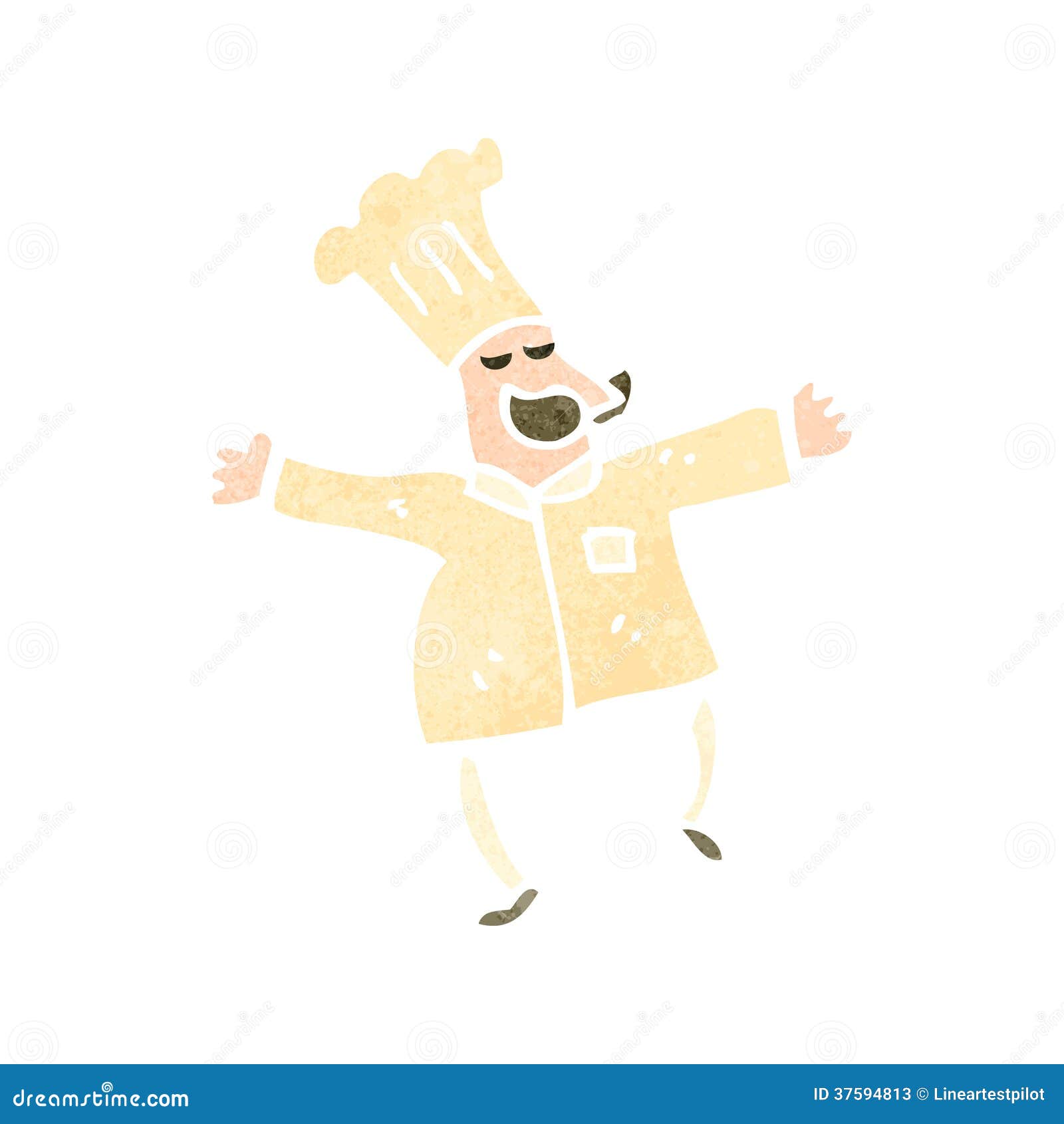 Padeiro Retro Dos Desenhos Animados Ilustração do Vetor - Ilustração de ...