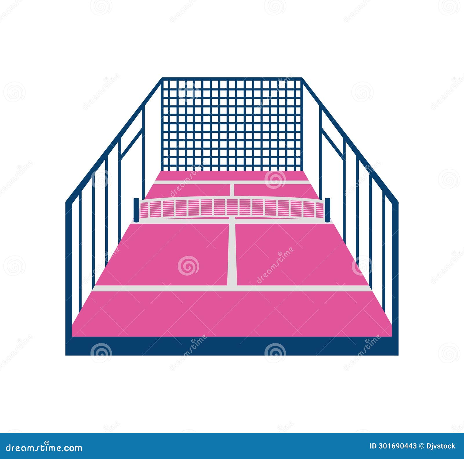 Padel court illustration stock vector. Illustration of court - 301690443