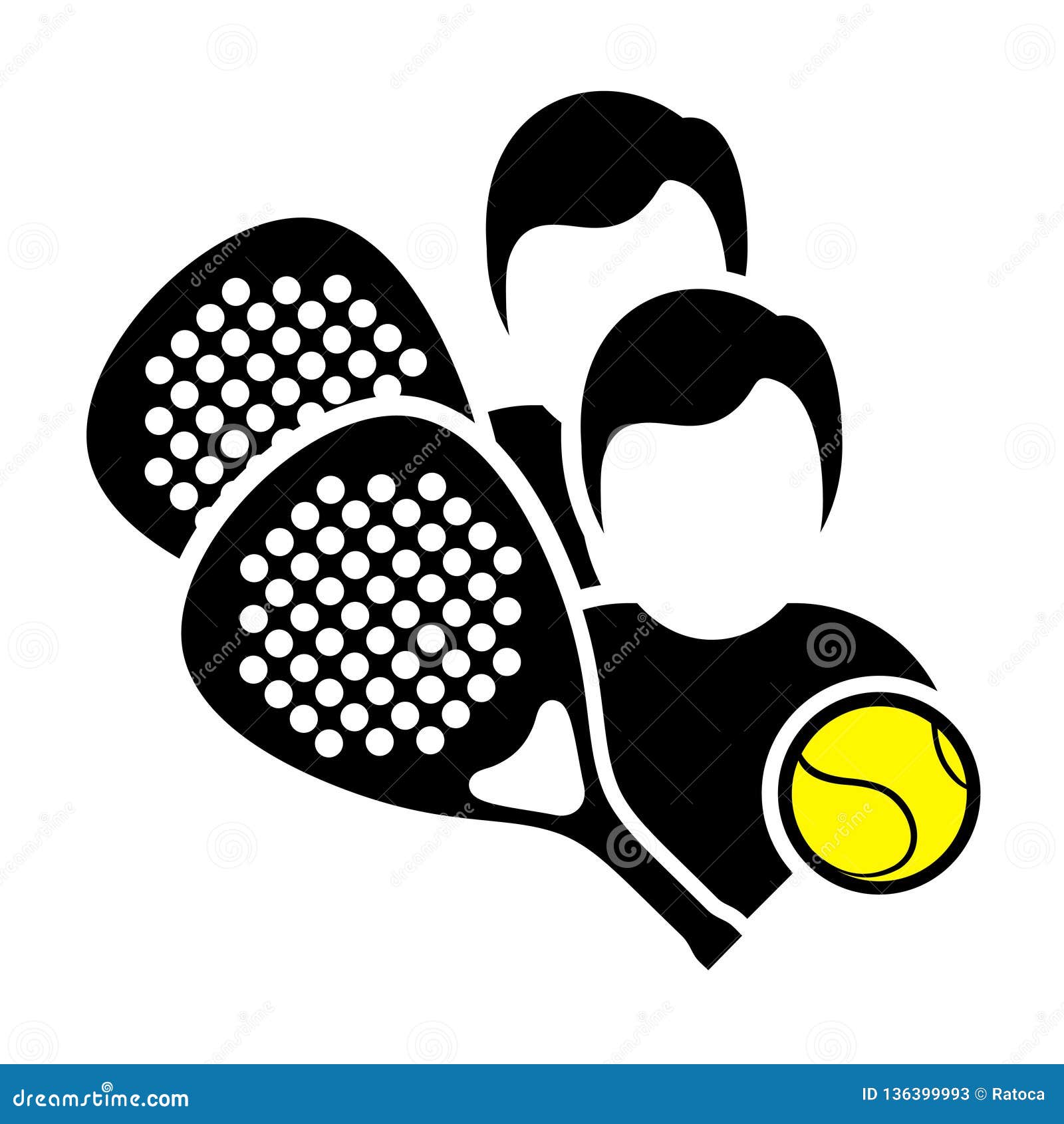 Padel Match Illustration | CartoonDealer.com #213685474