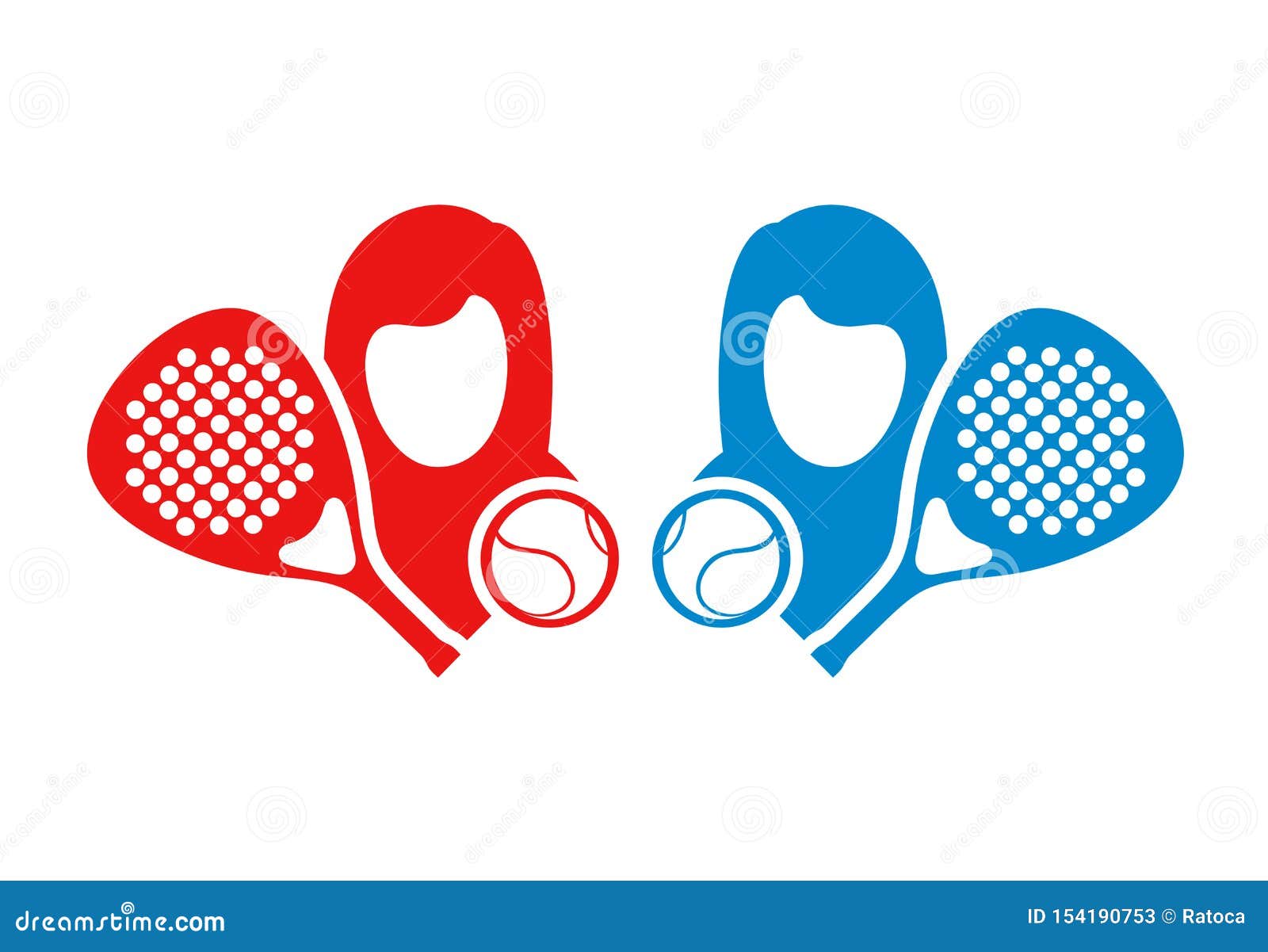 Padel match illustration stock vector. Illustration of final - 154190753