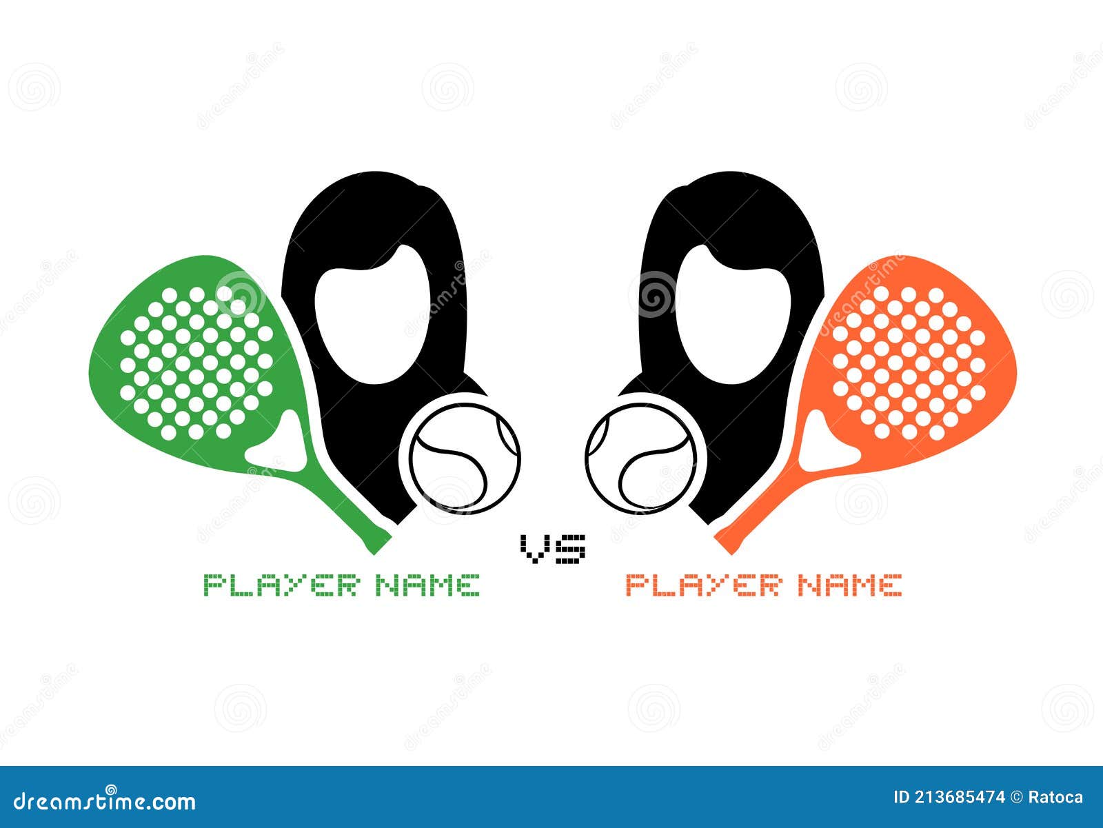 Padel Match Illustration | CartoonDealer.com #213685474