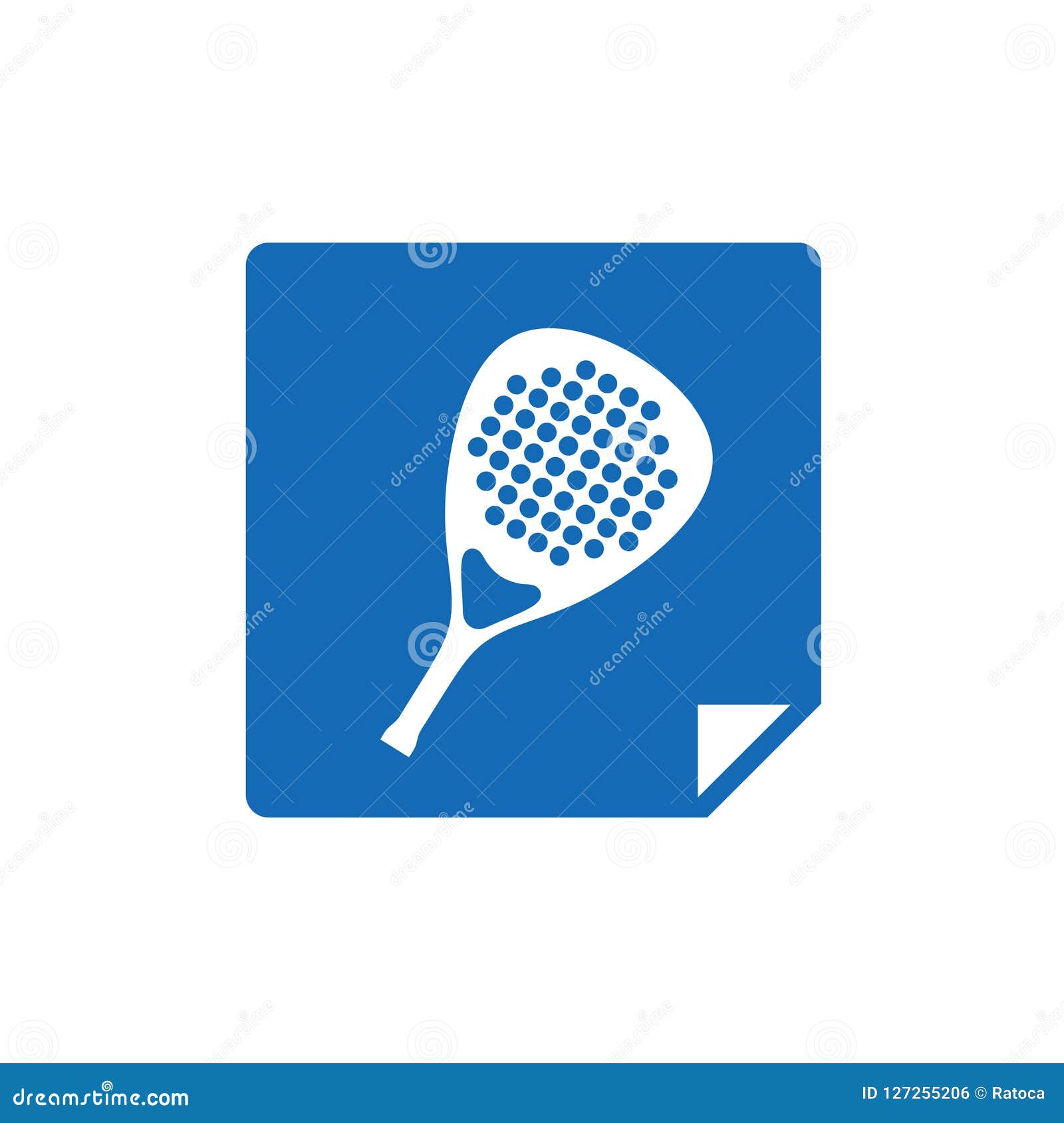 Padel sport icon stock vector. Illustration of action - 127255206