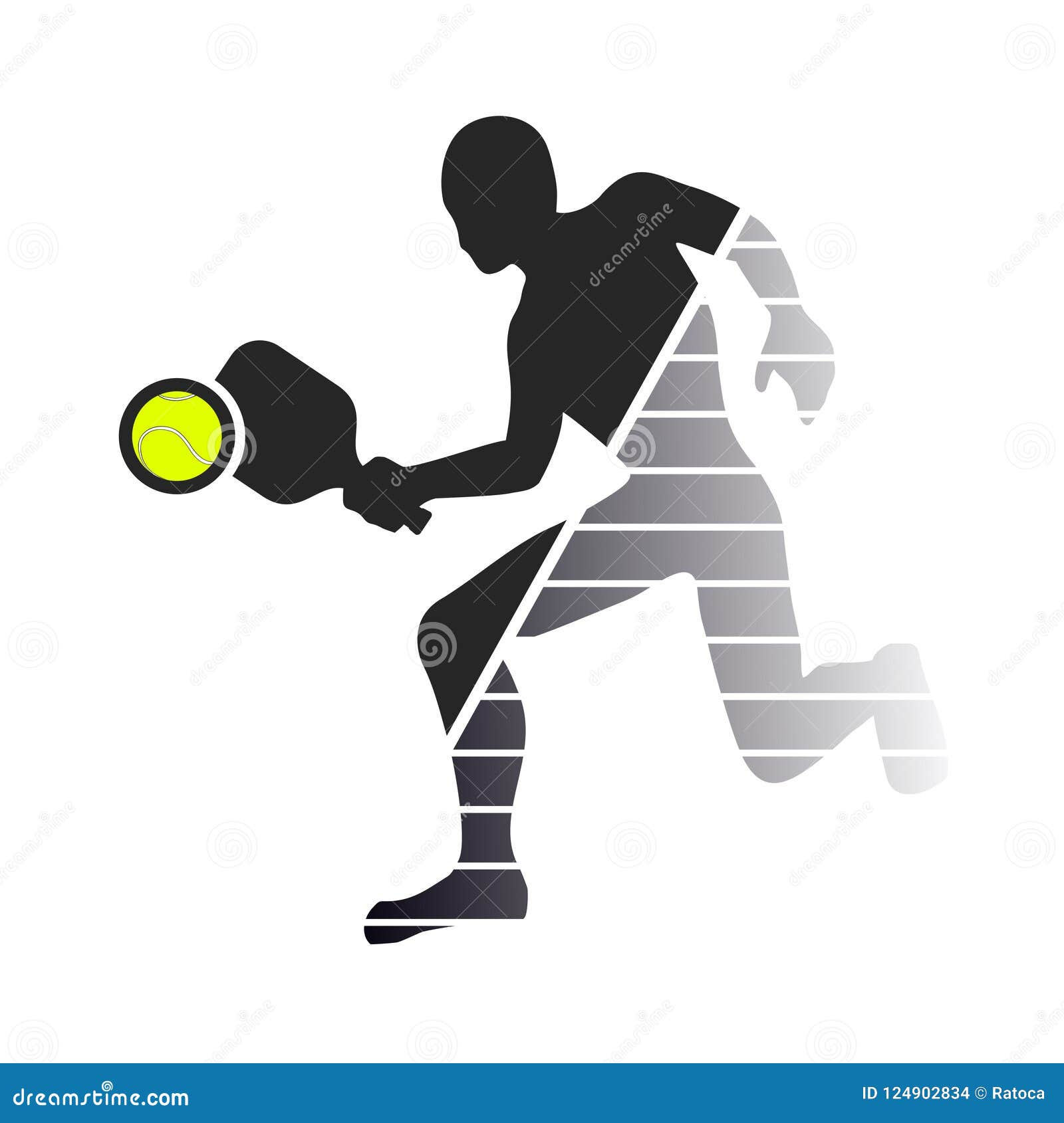Padel sport symbol stock vector. Illustration of recreation - 124902834