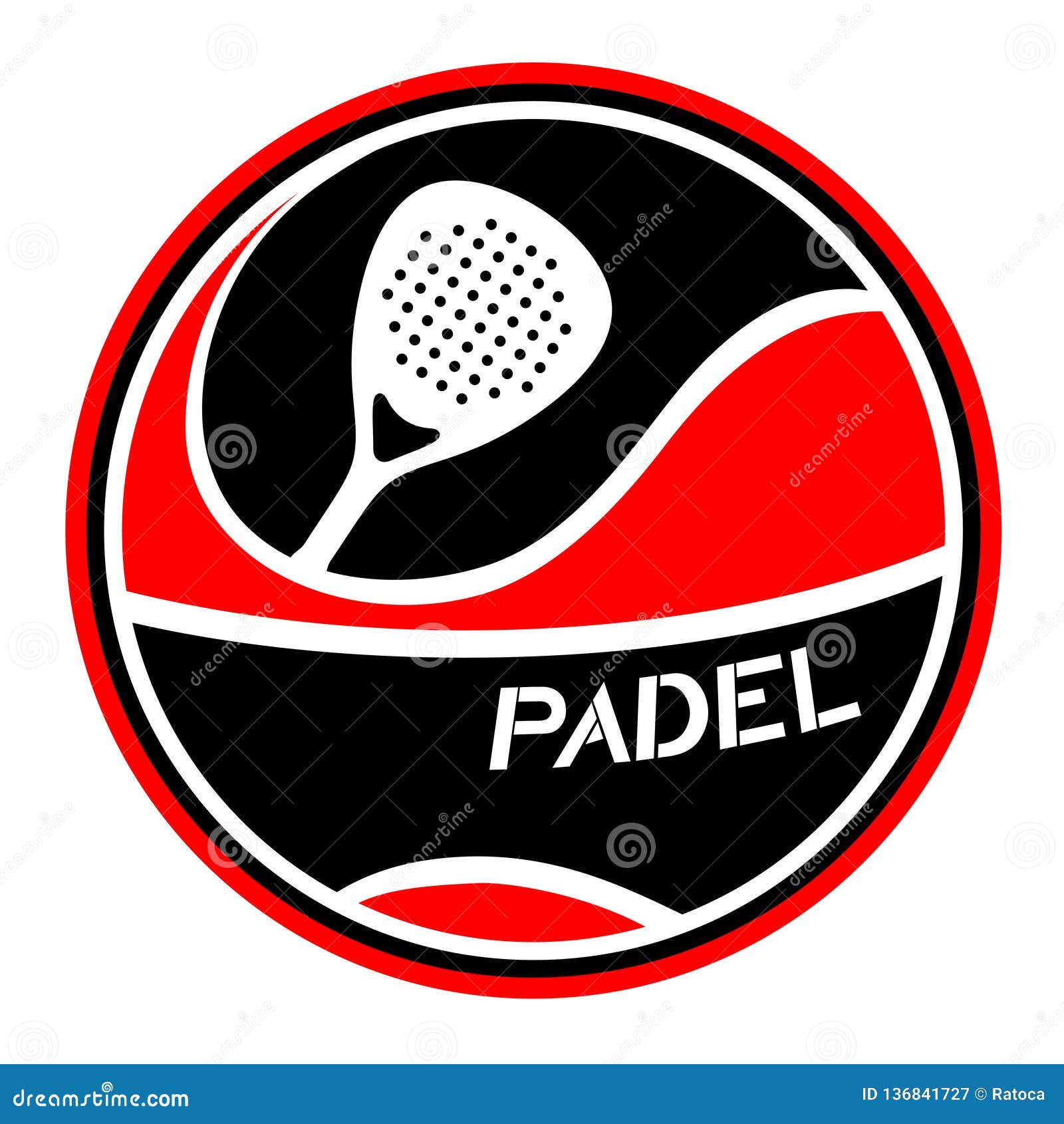 Padel symbol design stock vector. Illustration of recreation - 136841727