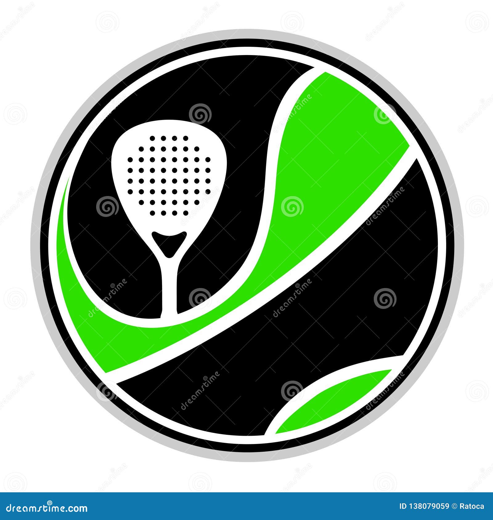 Padel Symbol Design Vector Illustration | CartoonDealer.com #113985232
