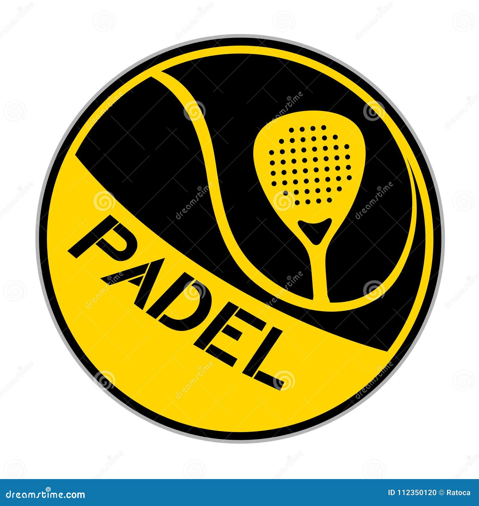 Padel Symbol Design Vector Illustration | CartoonDealer.com #113567506