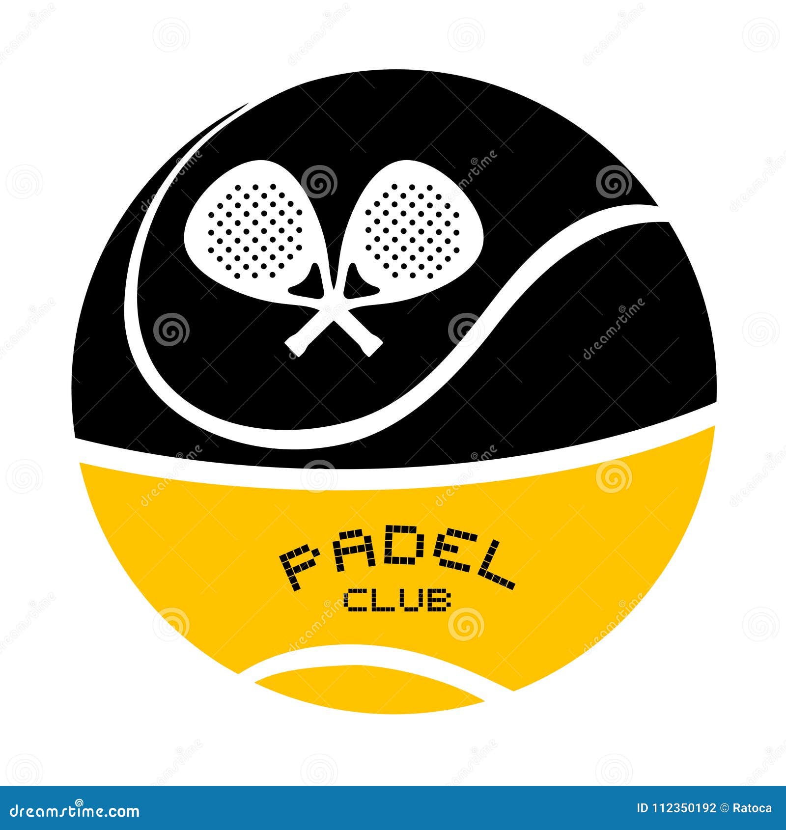 Padel symbol design stock vector. Illustration of team - 112350192