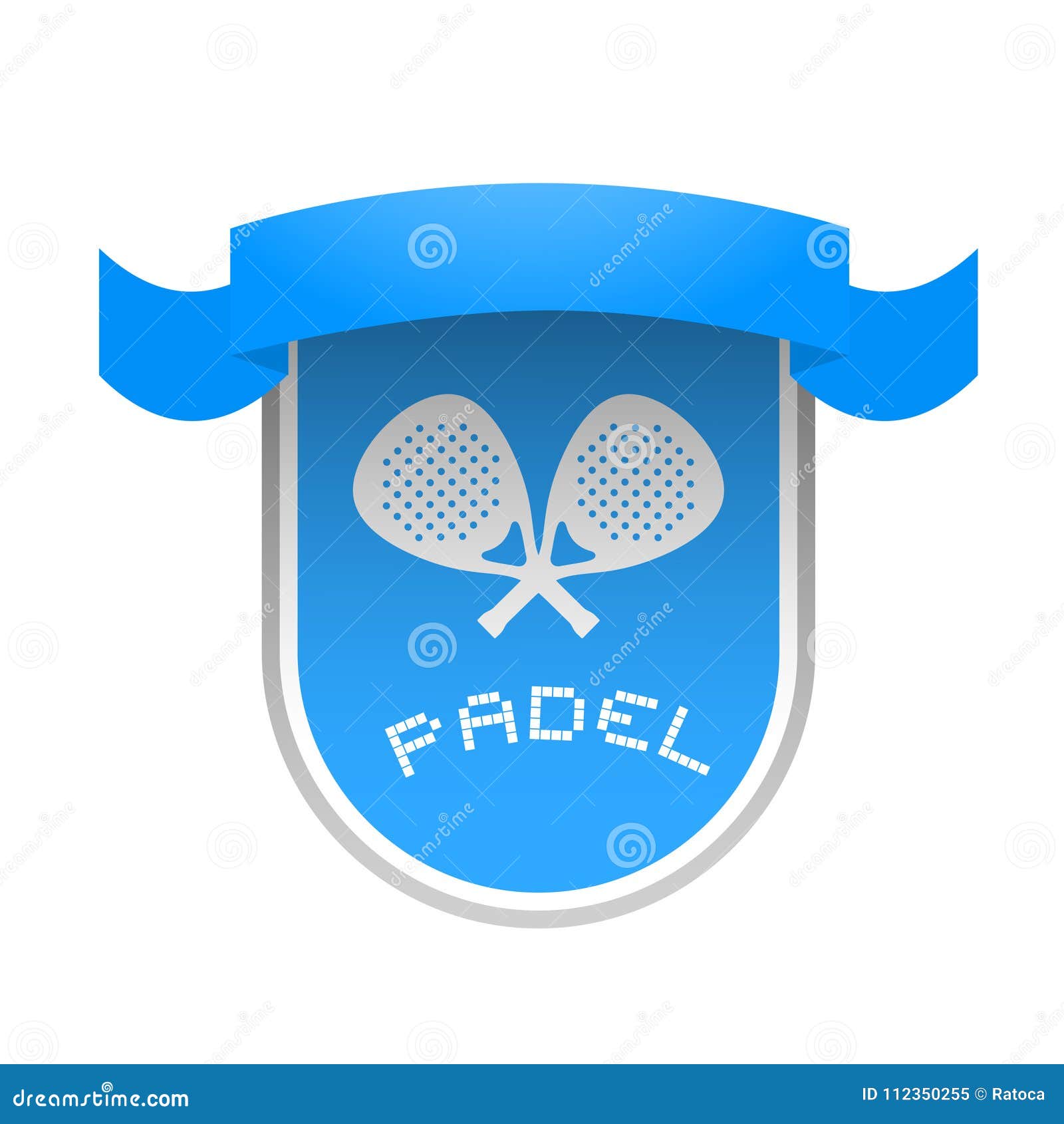 Padel Symbol Design Vector Illustration | CartoonDealer.com #112350192