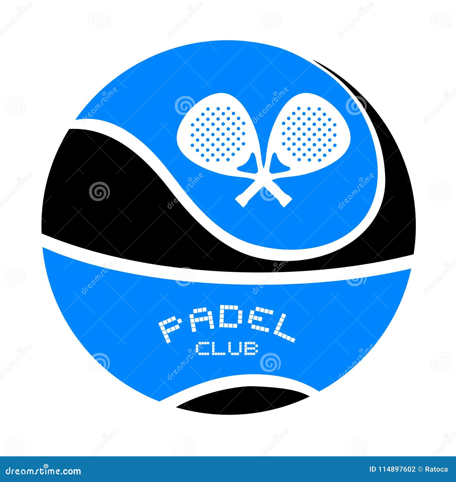 Padel symbol design stock vector. Illustration of round - 114897602