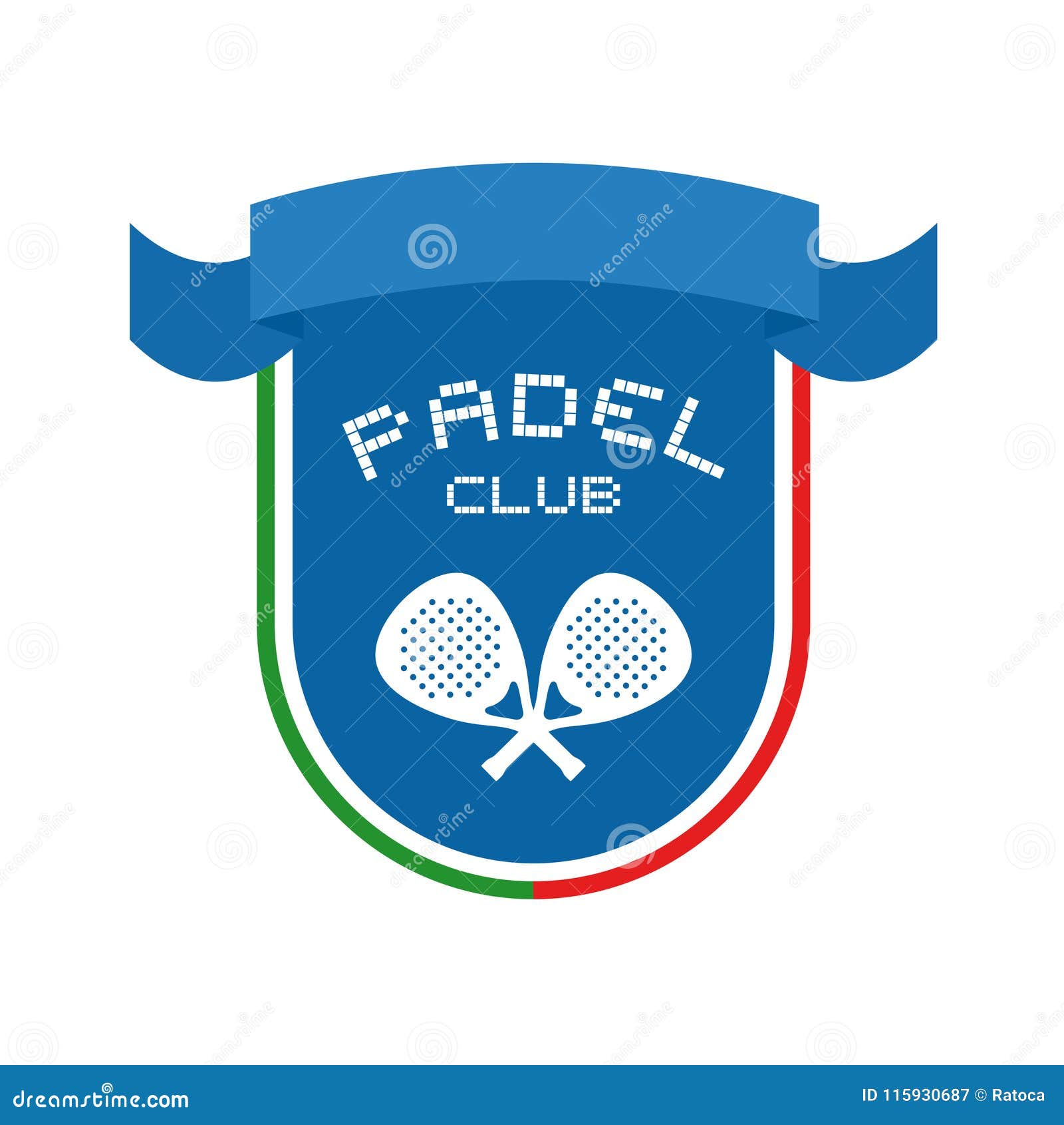 Padel symbol design stock vector. Illustration of match - 115930687
