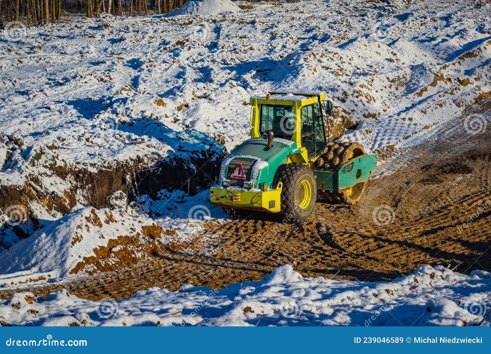 Padfoot roller Compactors stock image. Image of build - 239046589
