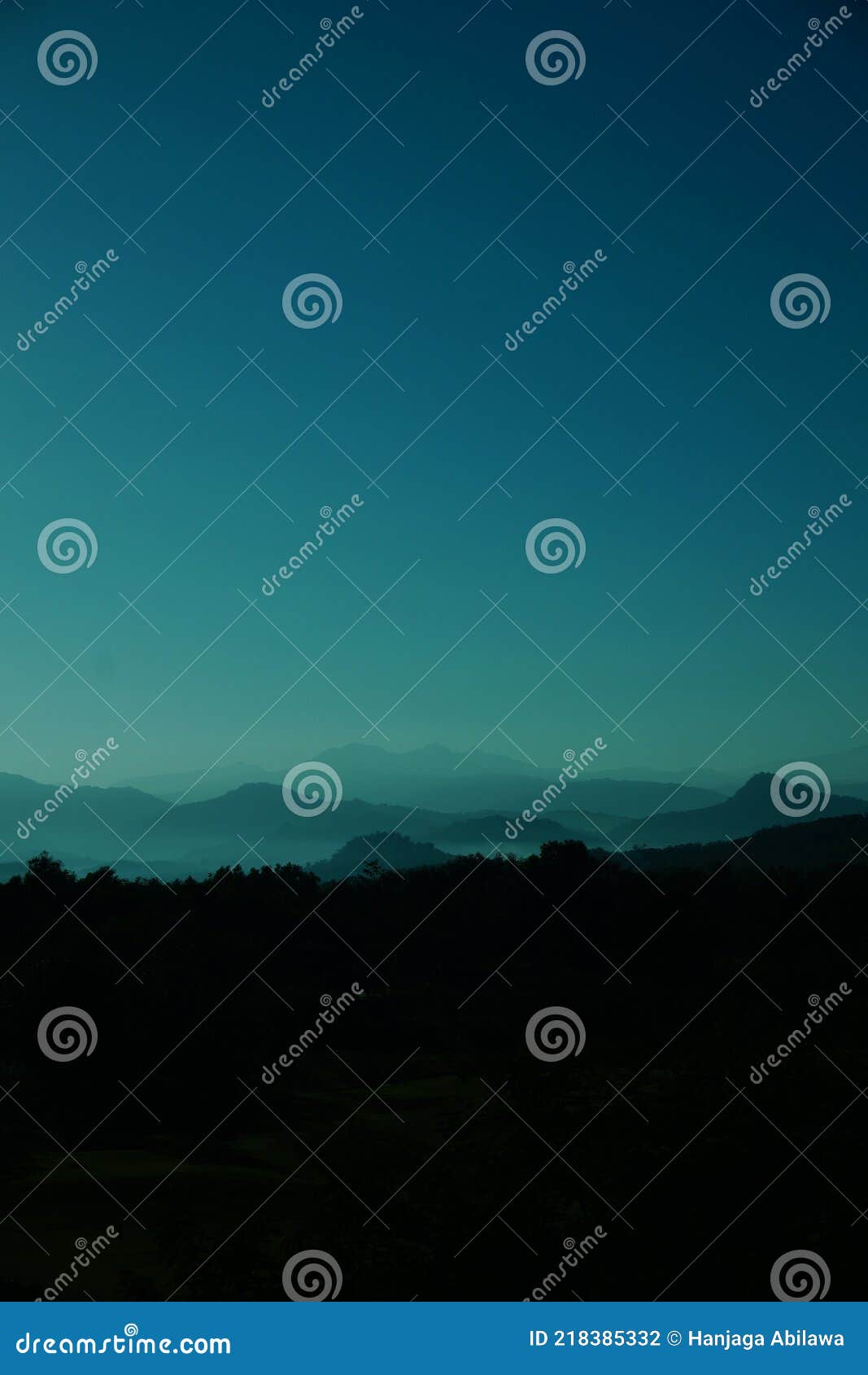 Padi Valley Mountain view stock photo. Image of light - 218385332