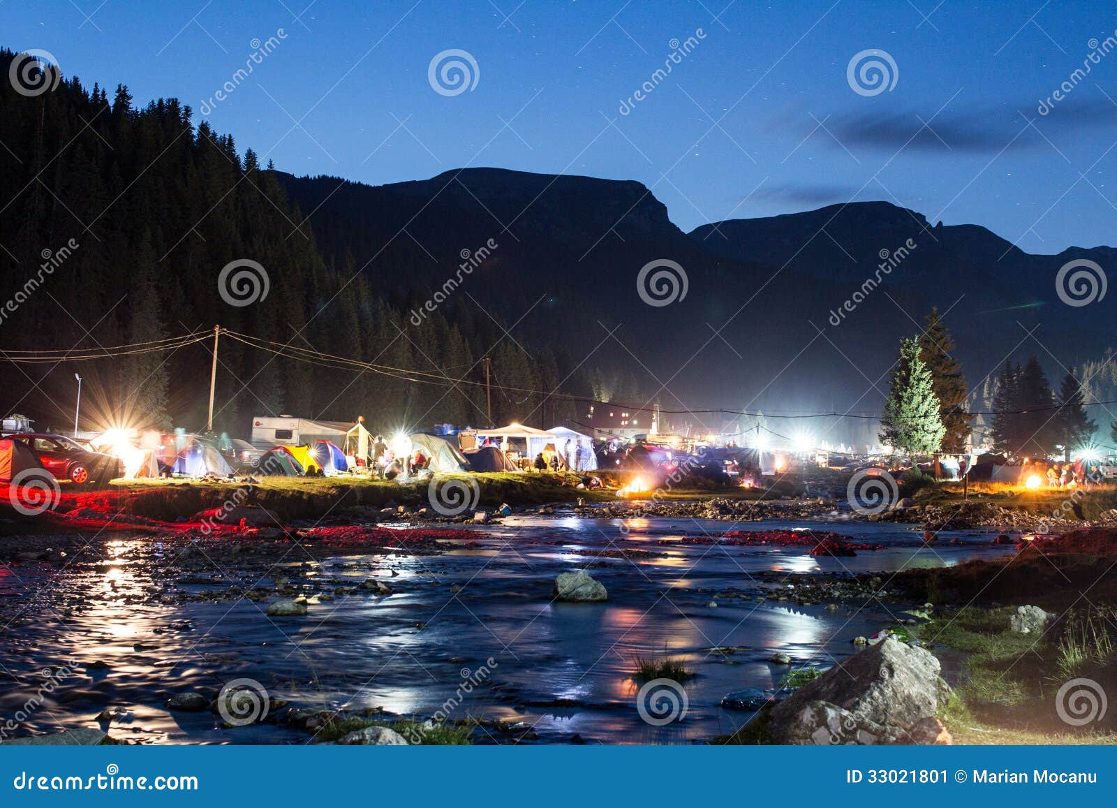 Padina Fest editorial photo. Image of camping, night - 33021801