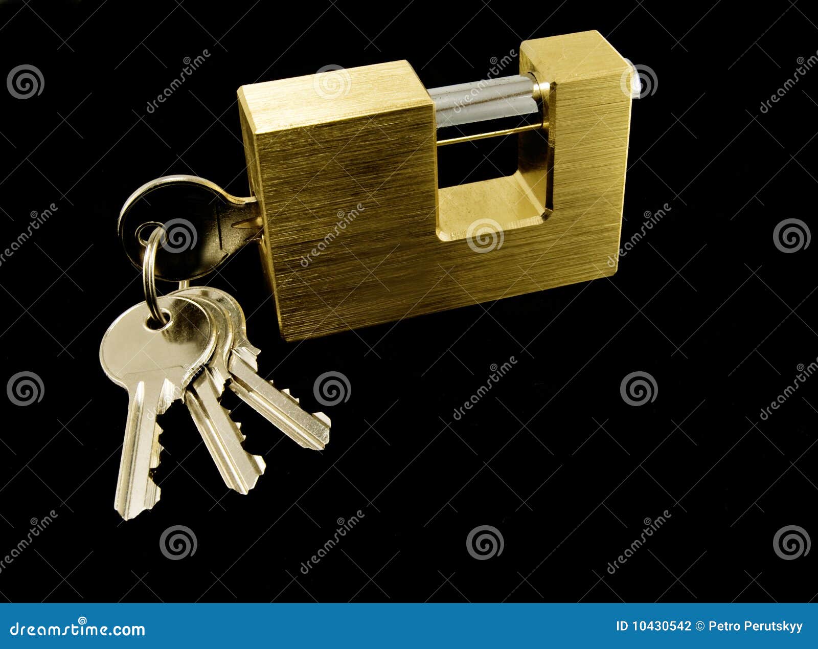 Padlock stock photo. Image of equipment, opening, gold - 10430542