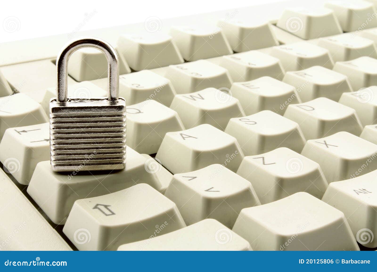 Padlock stock photo. Image of metal, private, computer - 20125806