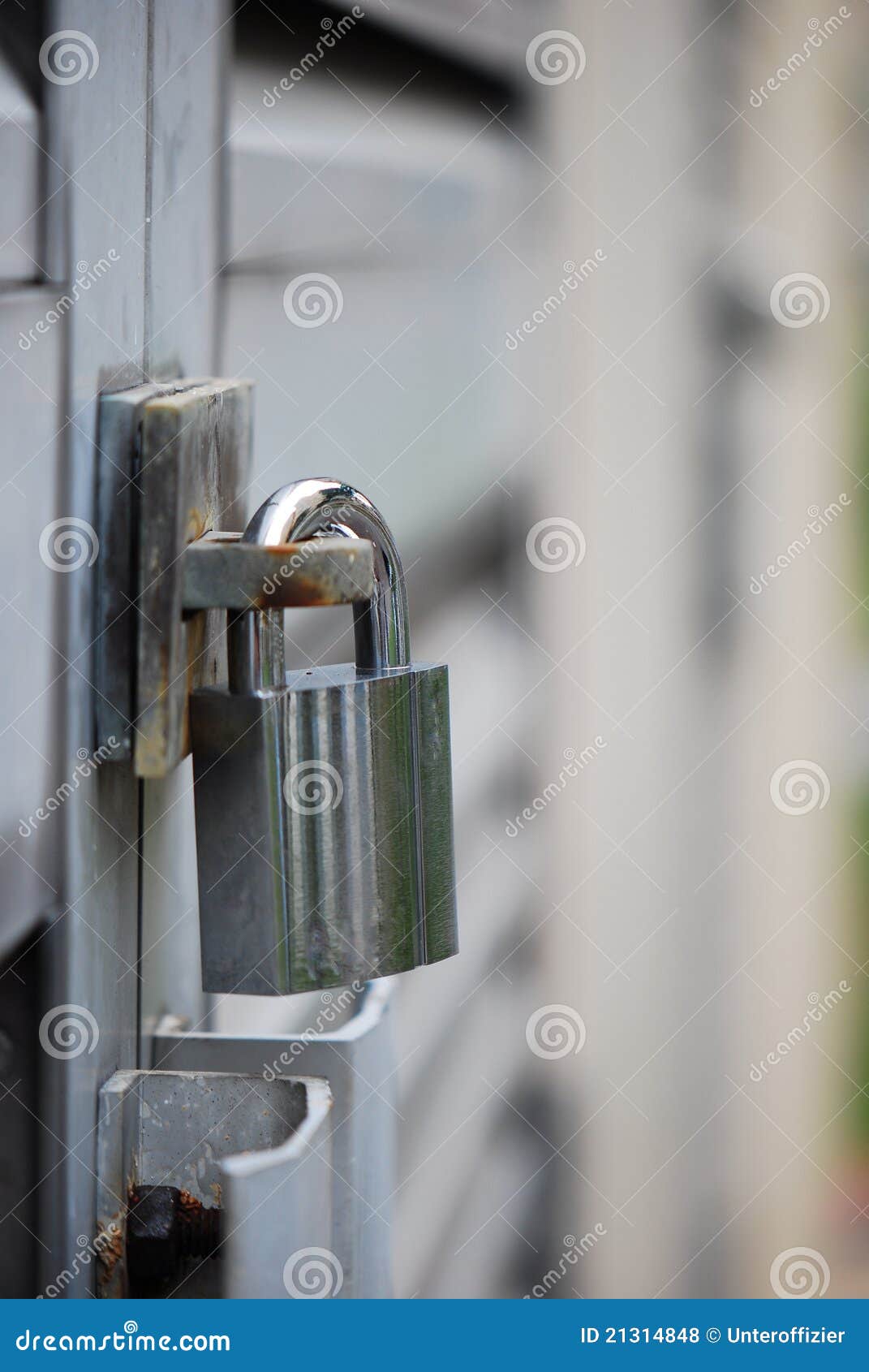 Padlock stock photo. Image of doors, steel, keyhole, close - 21314848