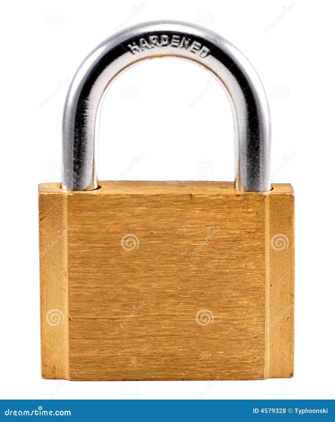 Padlock stock photo. Image of single, close, retro, steel - 4579328