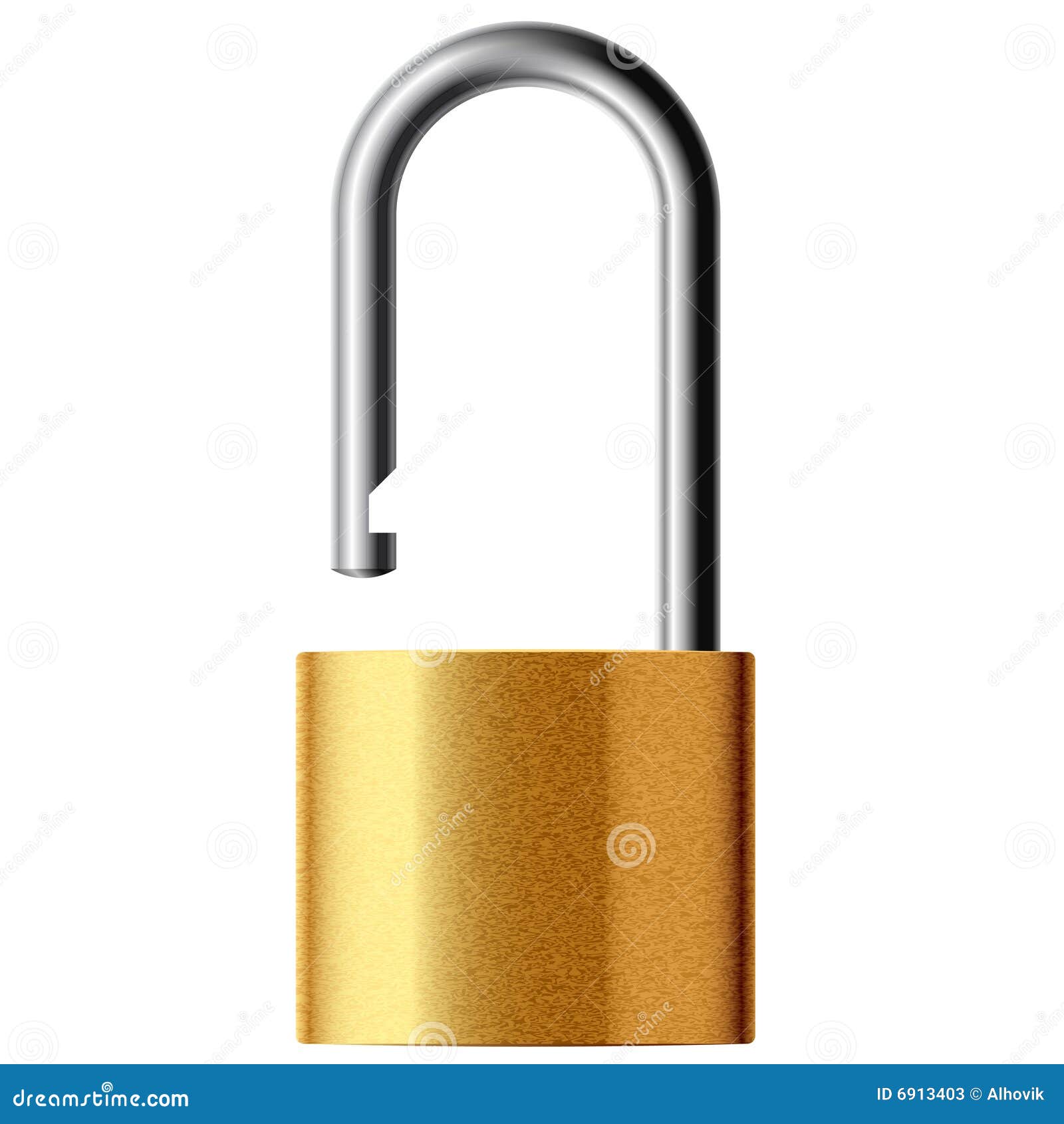 Padlock stock vector. Illustration of chrome, surely, protection - 6913403
