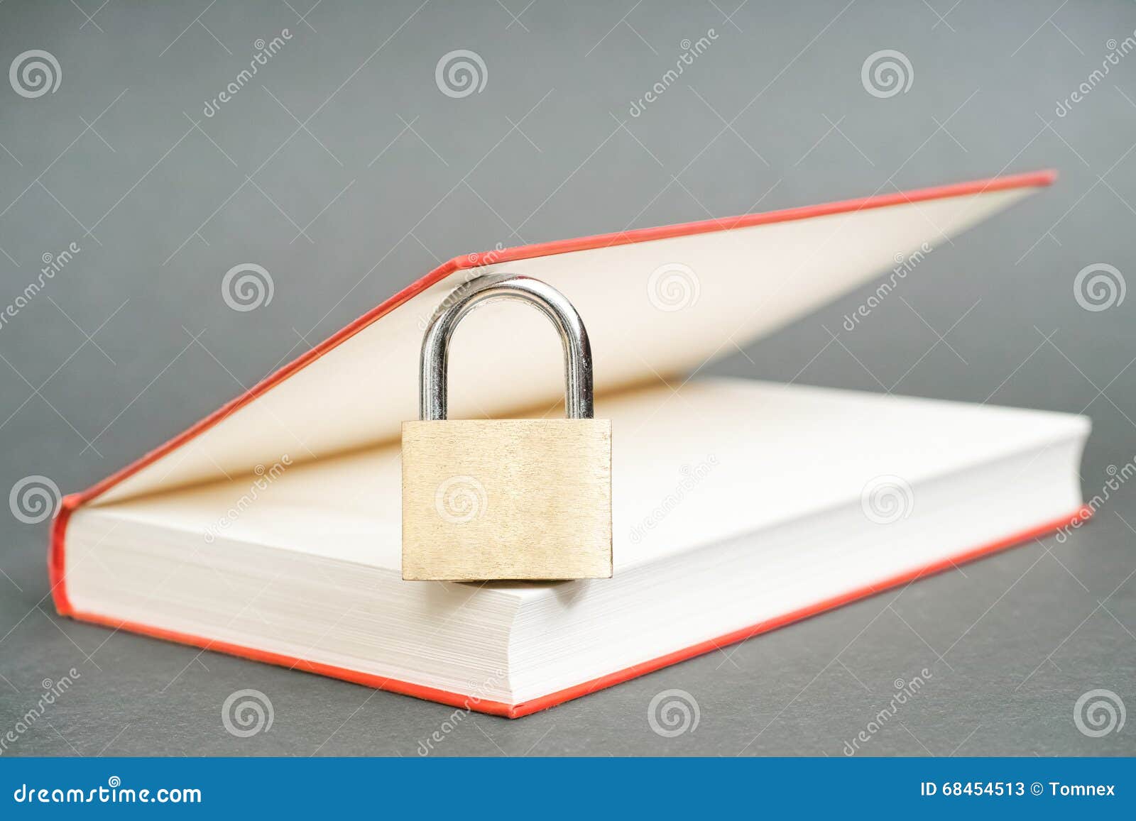 Padlock in a book stock image. Image of literature, lock - 68454513