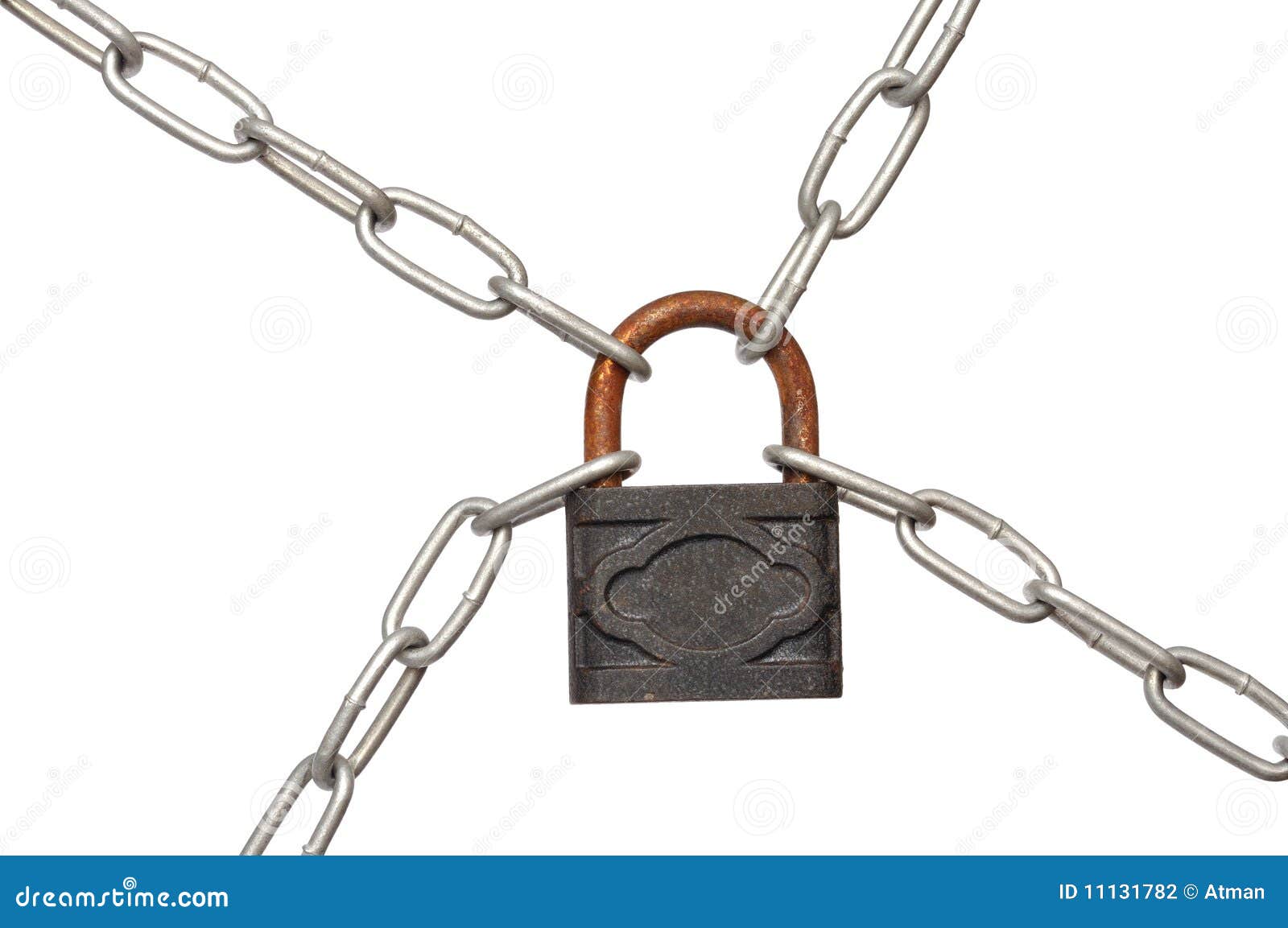 Padlock and Chain stock photo. Image of security, chain - 11131782