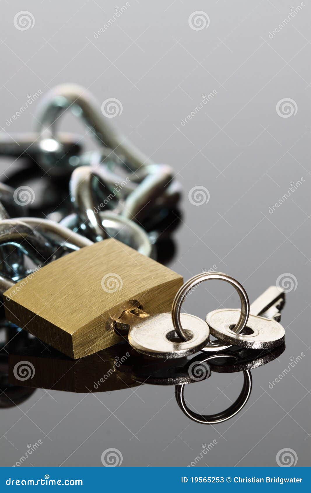 Padlock and chain stock image. Image of metal, safe, steel - 19565253
