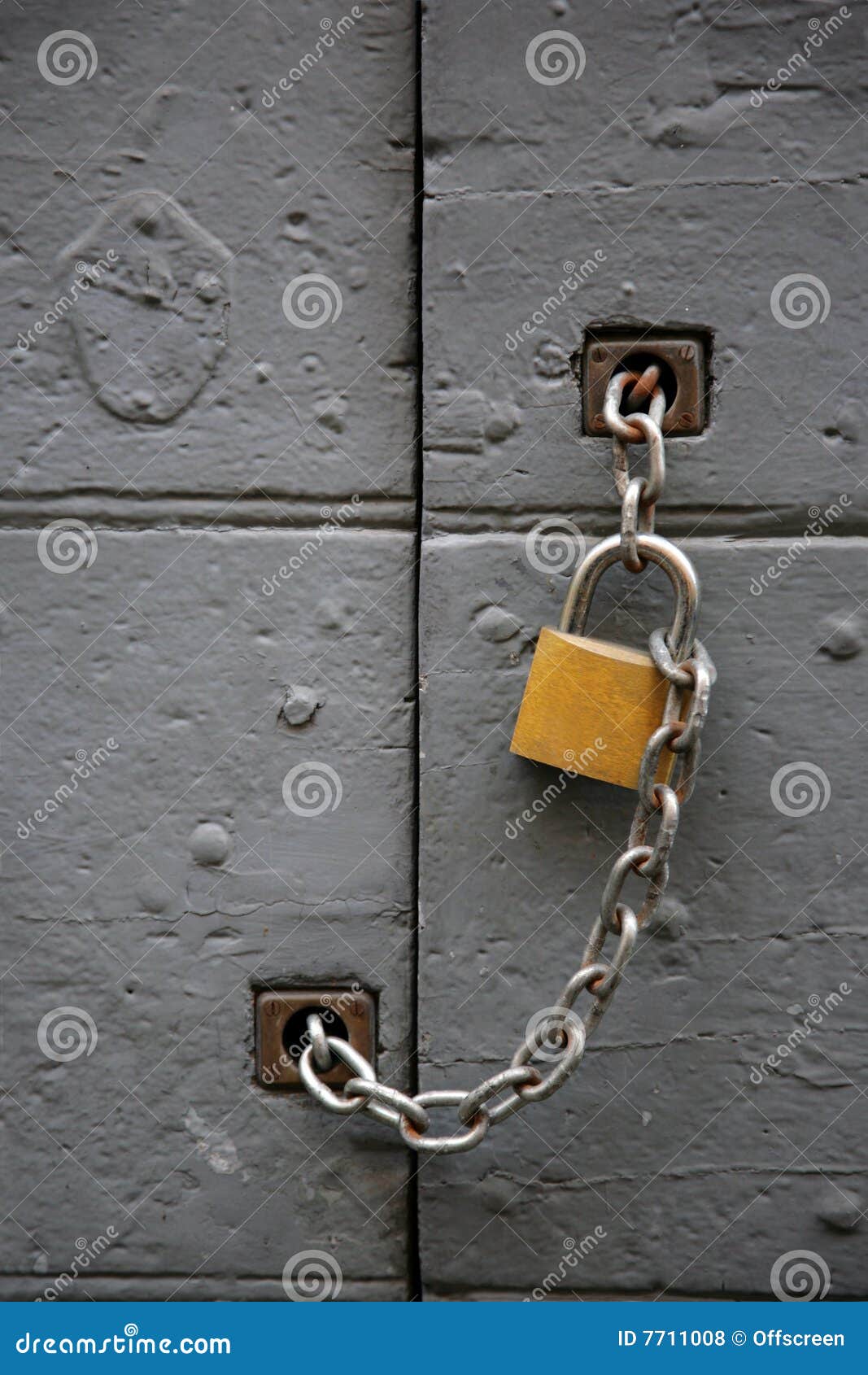 Padlock with a chain stock photo. Image of padlock, safe - 7711008