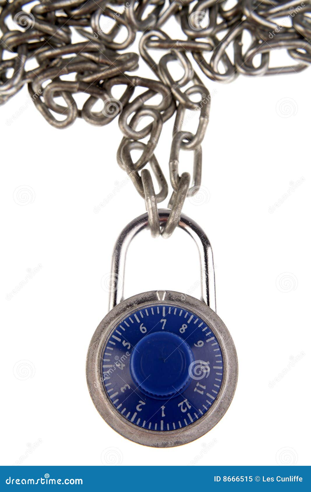 Padlock and chain stock image. Image of entry, defence - 8666515